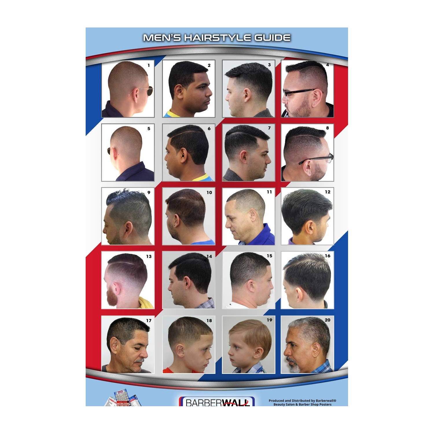 Barber Poster - 24 x 36 Inches, Already Laminated For Fade Prevention ...