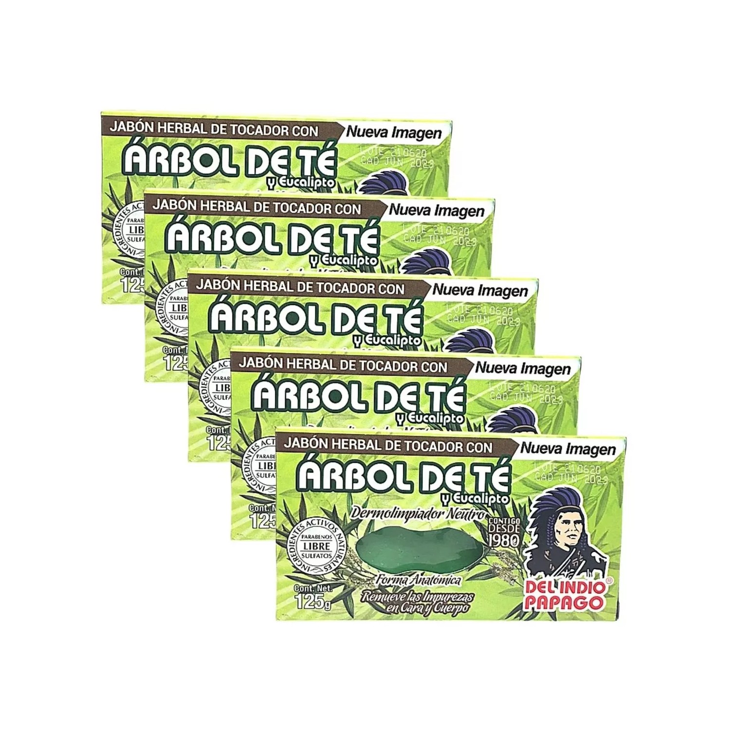 Del Indio Papago Jabón Facial De Árbol De Té Del Indio Papago 125g Pack ...