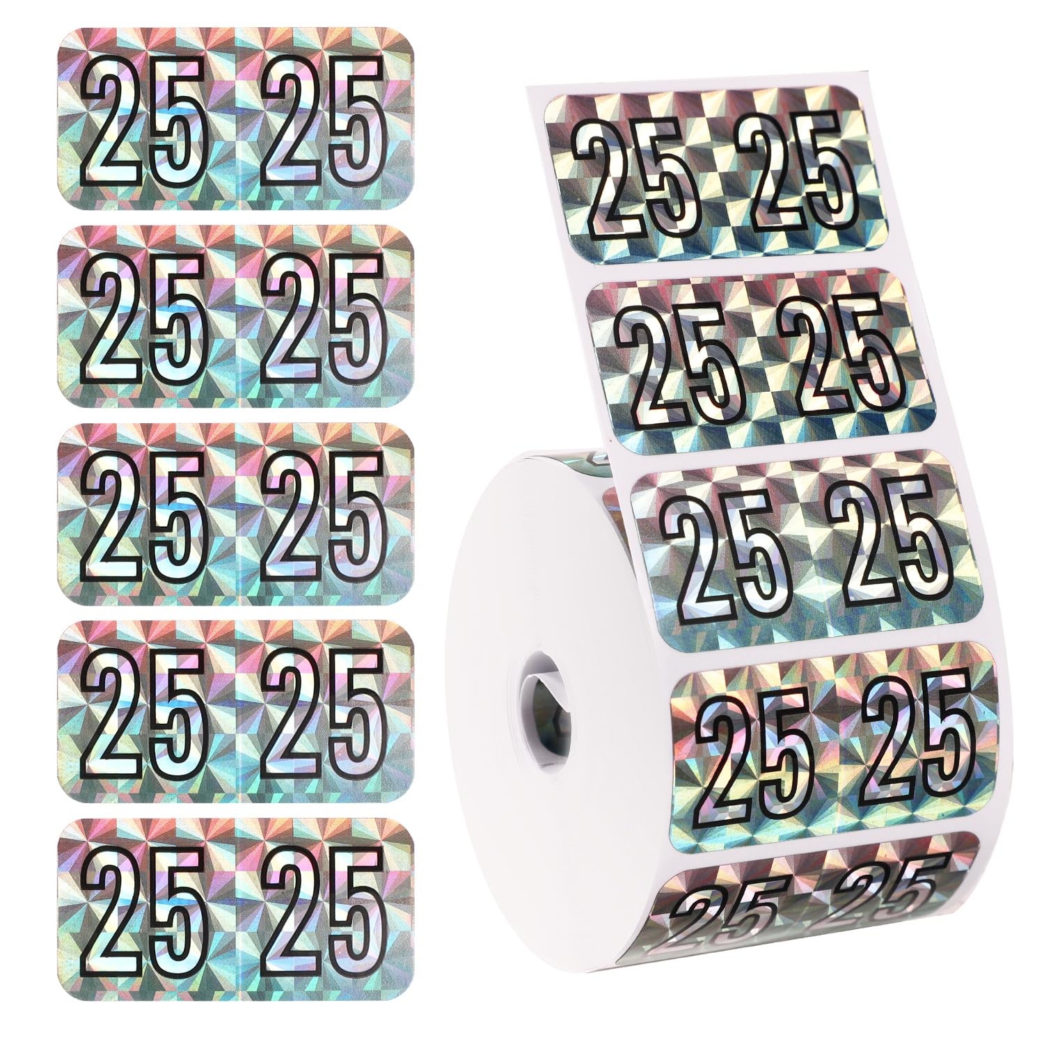 500pcs 2025 Year Stickers, 1.49x0.74 Inch File Folder Year Labels 2025 ...