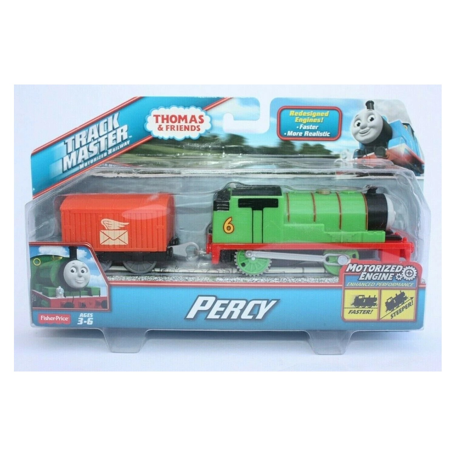Mattel THOMAS & FRIENDS TRACK MASTER MOTORIZED PERCY REDESIGNED ENGINES ...