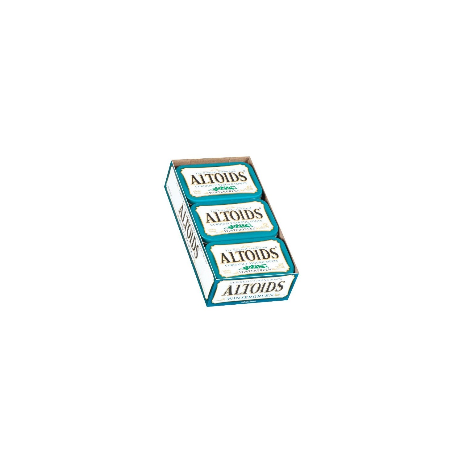 Altoids Wintergreen Candy, 1.76oz Tin Container, 12 Containers/box ...