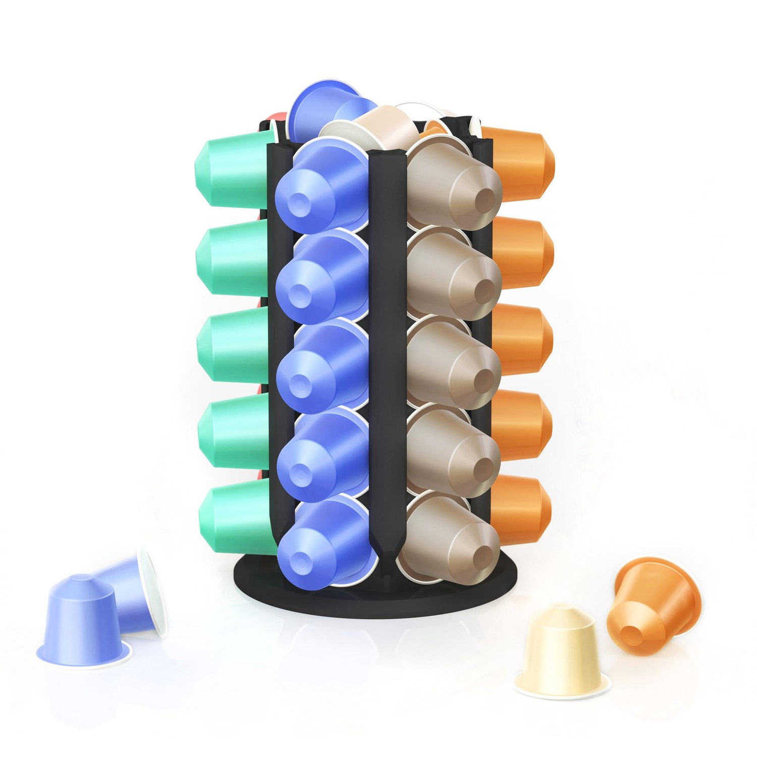 NewGround Designs Capsule Holder for Nespresso Capsules (30+ Capsules ...