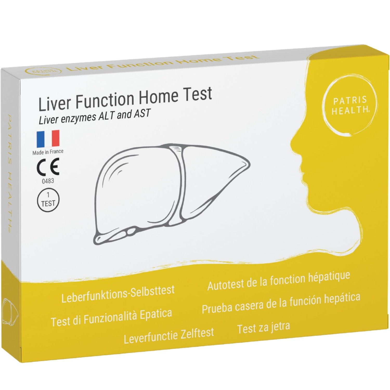 2x Patris Health® Liver Function Test, Self-Test, Detects ALT and AST ...