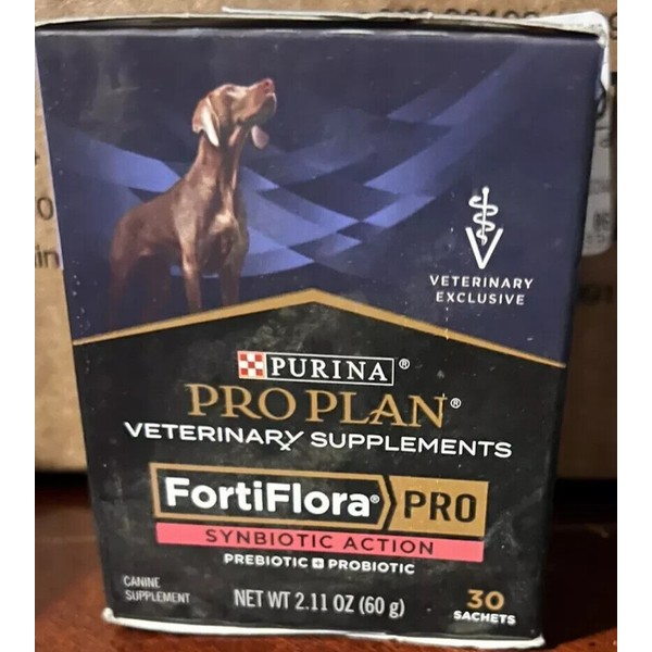 FortiFlora PRO Synbiotic Action Canine Probiotic Supplement 30 sachets 04/2026 - ibspot.com