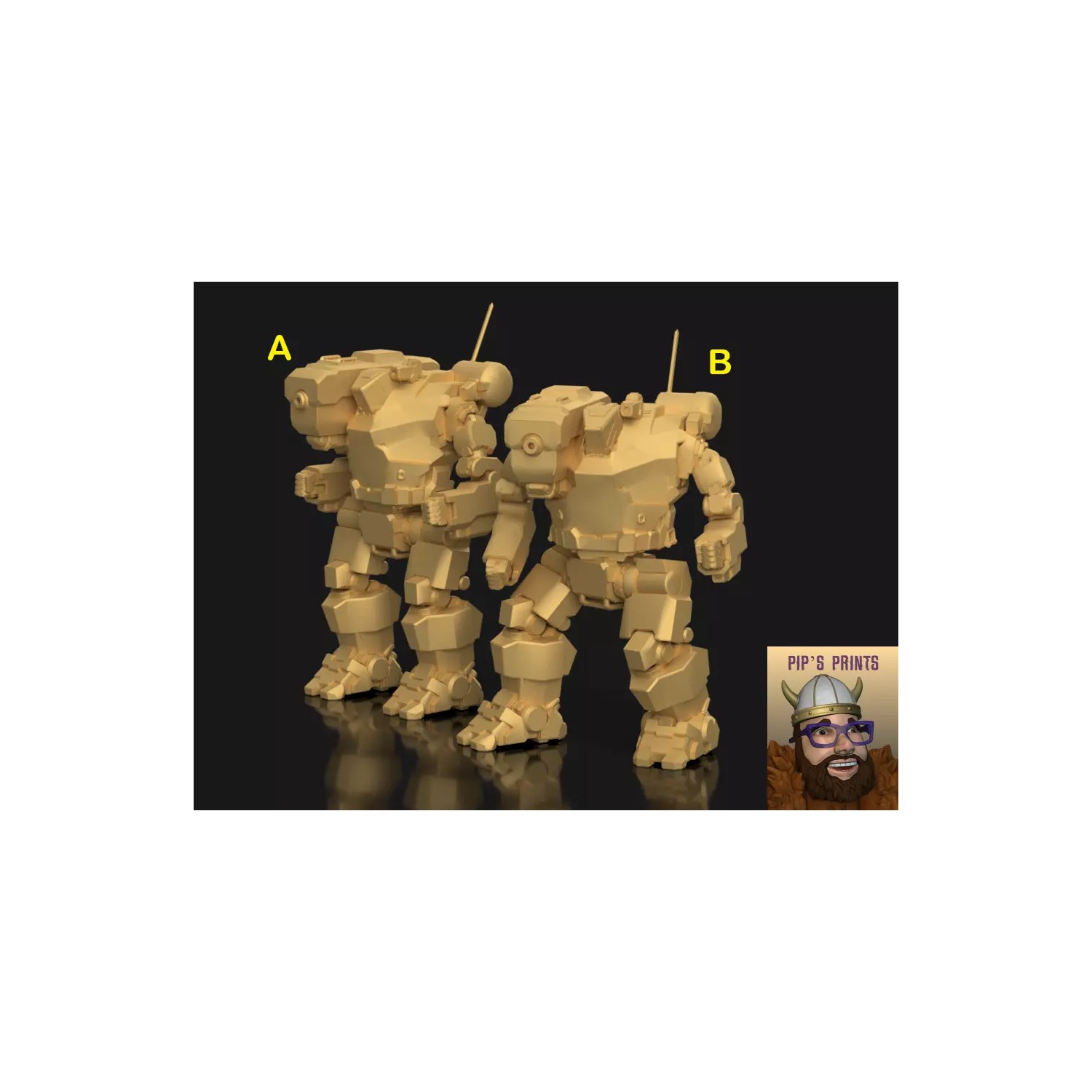 HBG-4G Hunchback Mech For Battletech CGL Scale Syllogy Two Variations ...