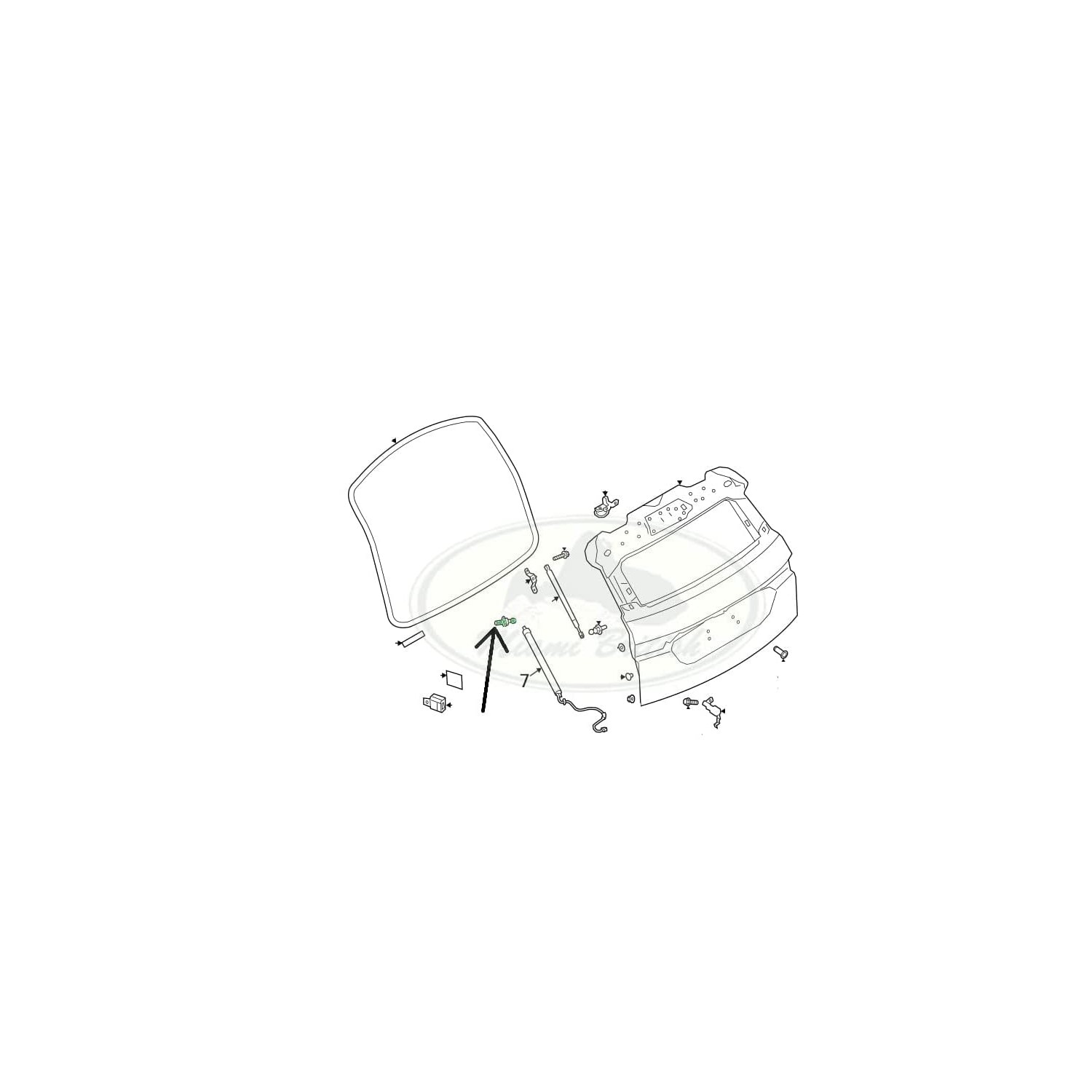 REAR SUPPORT CYLINDER BALL STUD LR2 RR EVOQUE SPORT DISCOVERY LR138284 ...