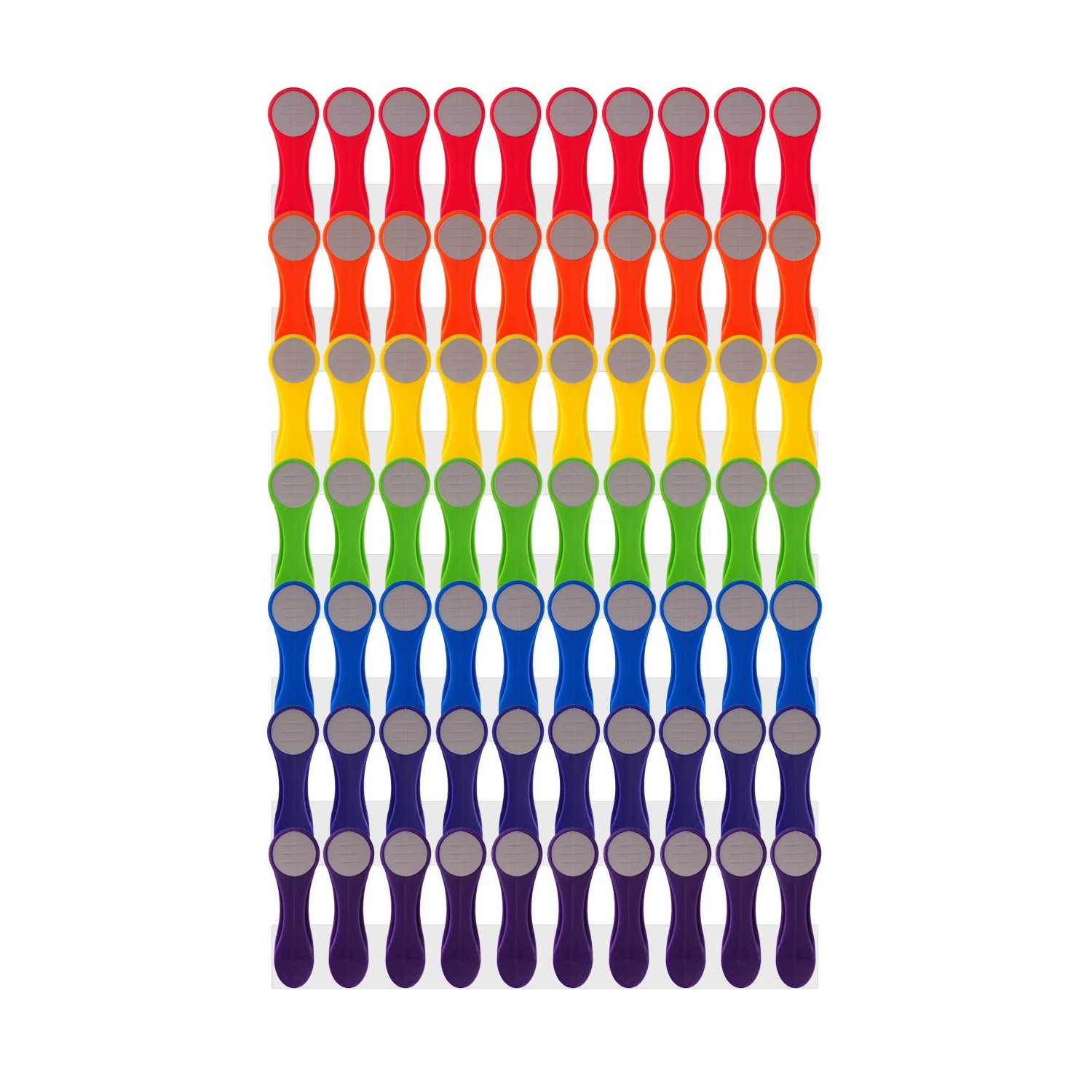 trendfinding 70 rainbow clothes pegs colourful with stainless steel ...