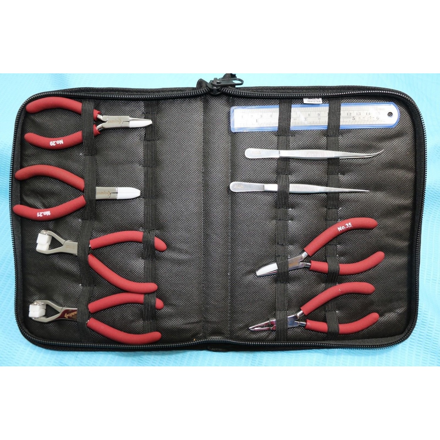 Premium set of 9 Eyeglass Optical ! Optician Tools Pliers Bent Nose ...