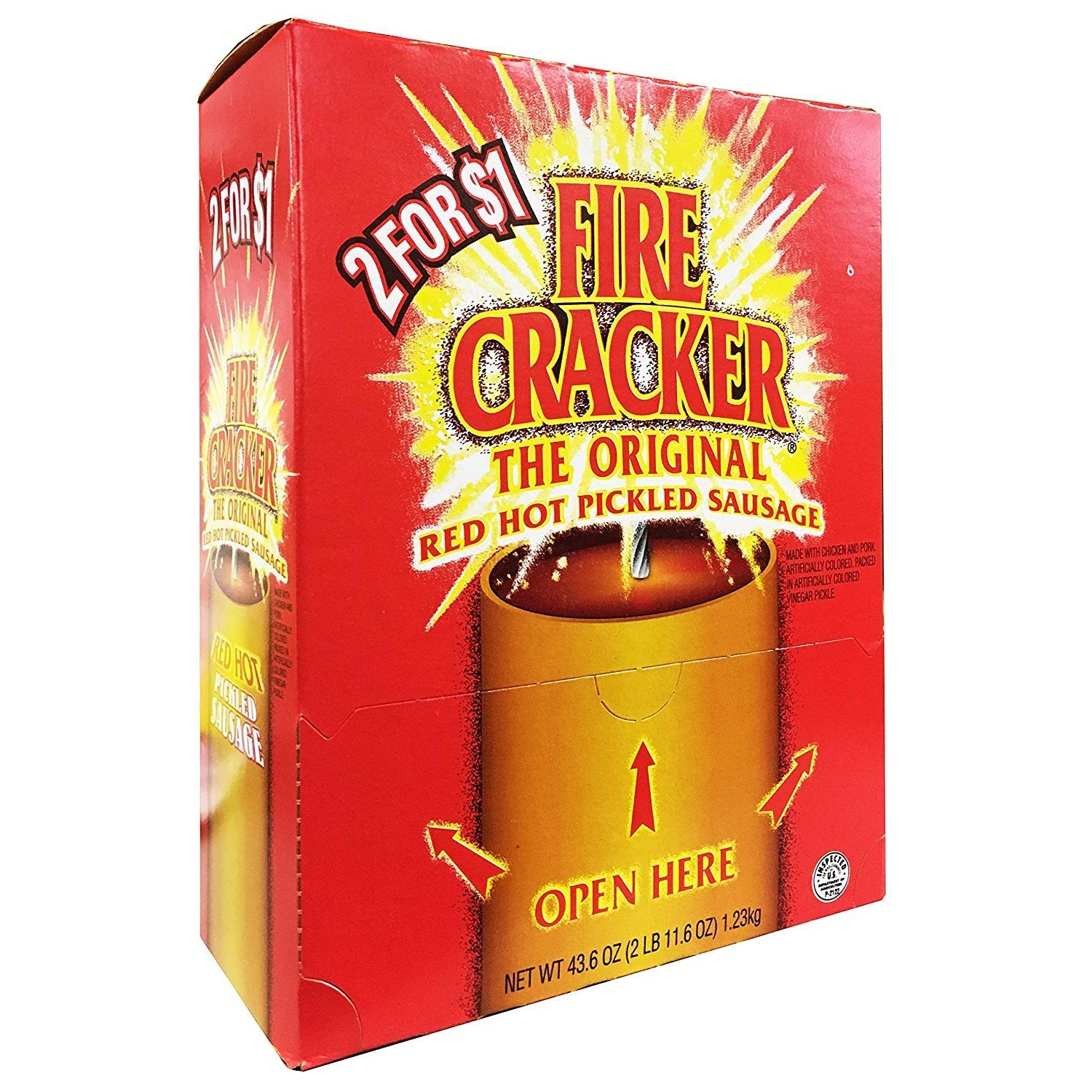 Penrose Fire Cracker Original Red Hot Pickled Sausage - Mouthwatering ...