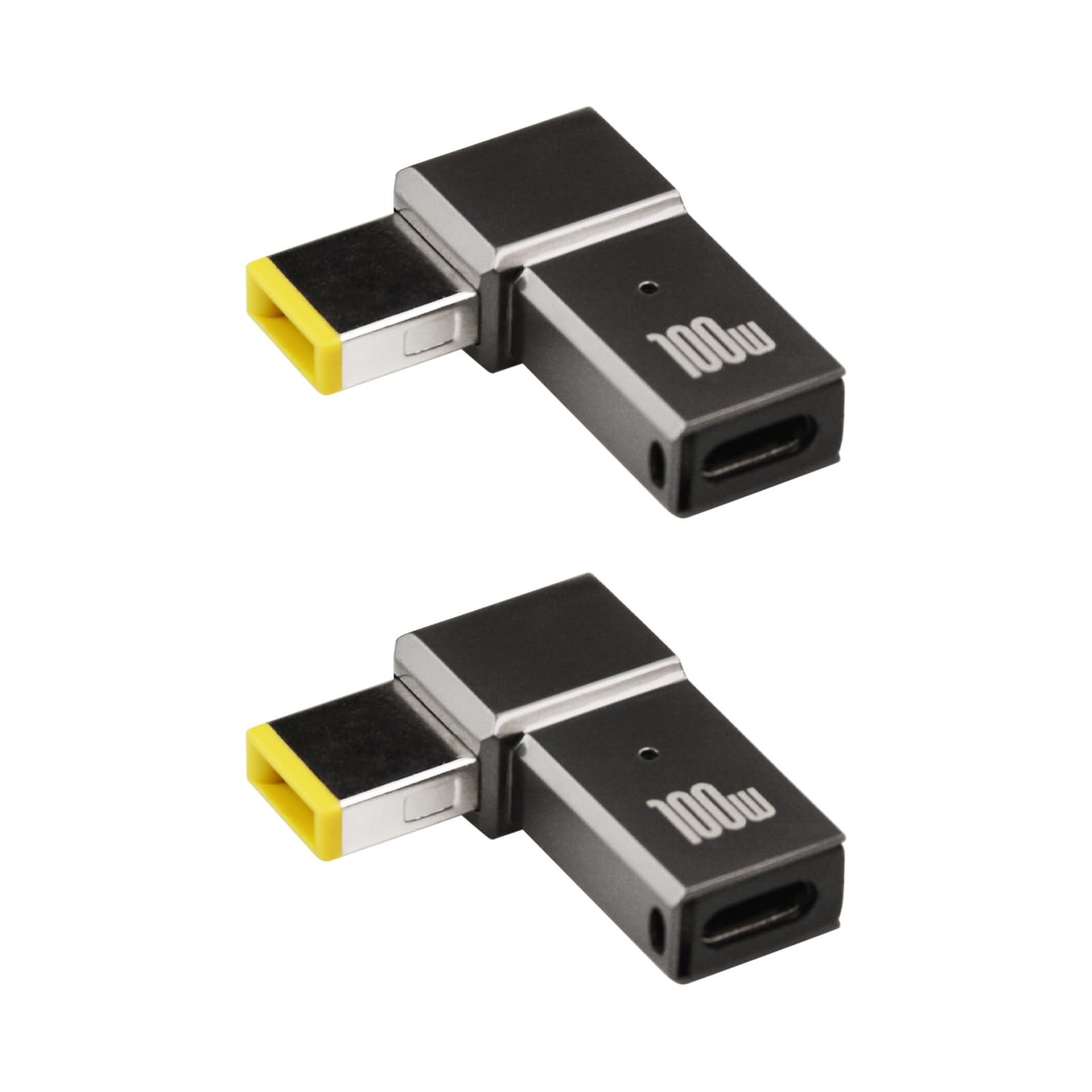 Flylin Pack of 2 USB C to Slim Tip Adapter, PD Adapter 100W 5A PD USB C ...
