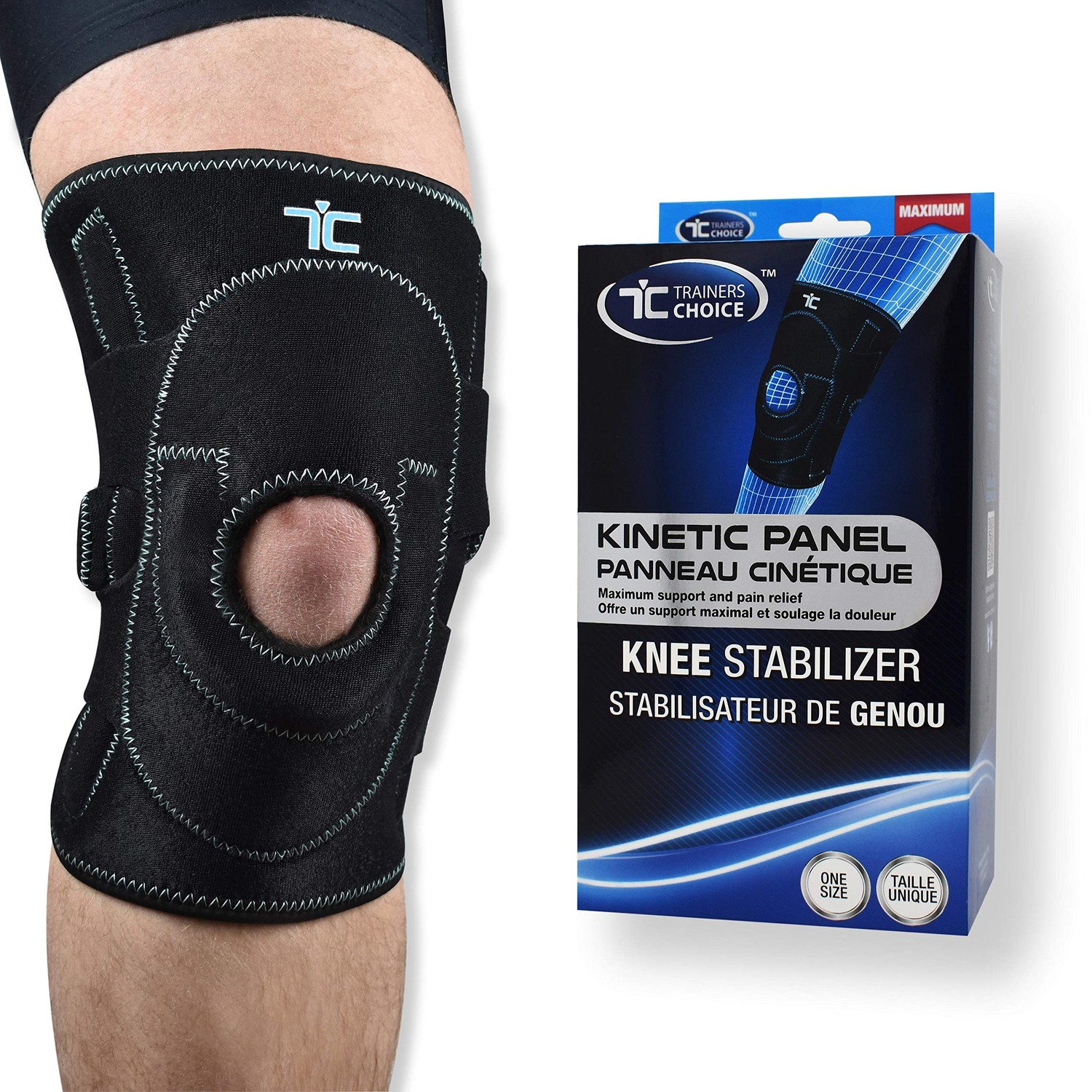 Trainers Choice Knee Stabilizer Brace and Support for Men & Women ...