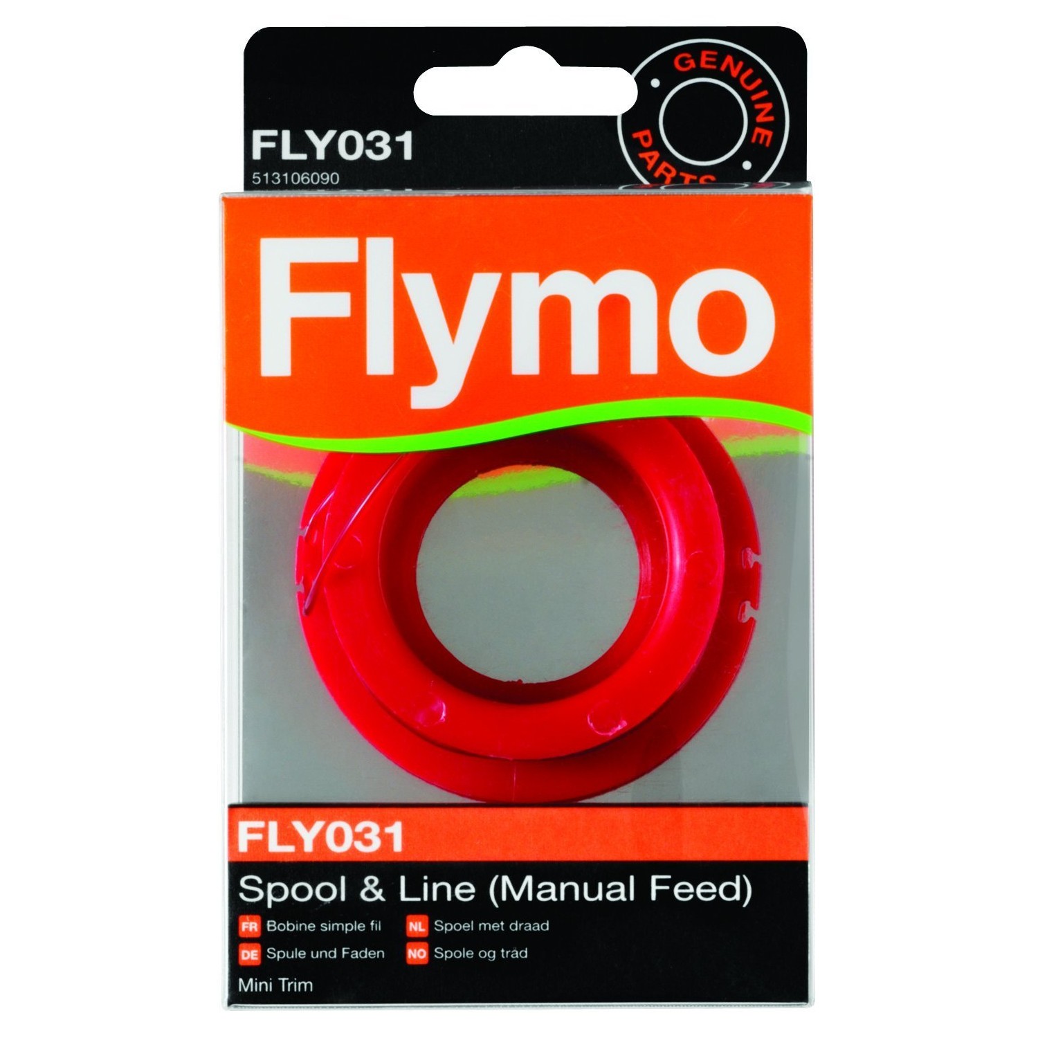 Flymo FLY031 Single Line Manual Feed Spool and Line to Suit Mini Trim ...