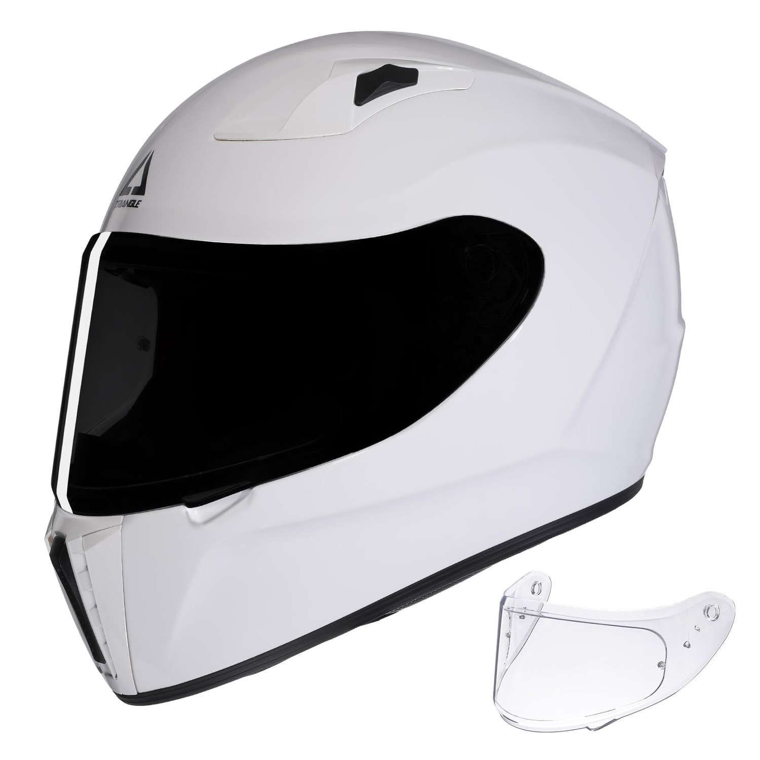 TRIANGLE Full Face Motorcycle Helmet with Extra Tinted Visor for Men ...