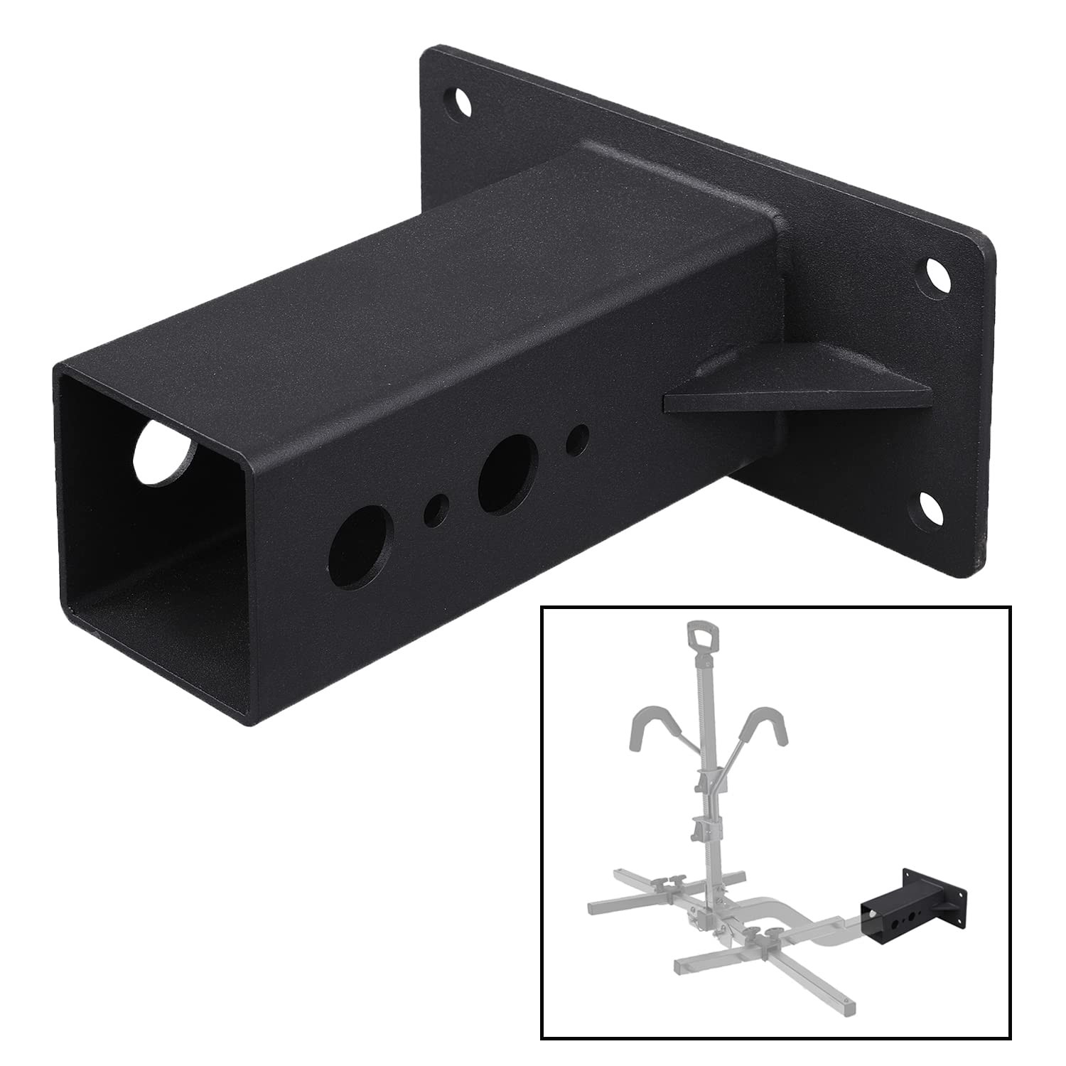 YZZHAJ Hitch Heavy Duty Wall Mount Adapter, Bike and Cargo Rack Hanging ...