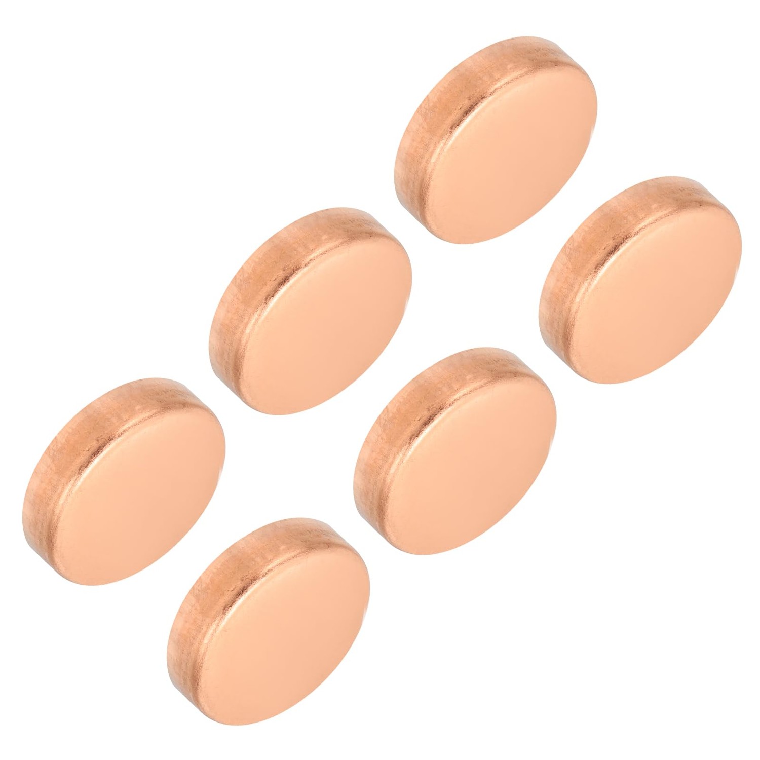 PATIKIL 1-1/2 Inch ID Copper Pipe End Cap, 6 Pack Copper Fitting Cap ...