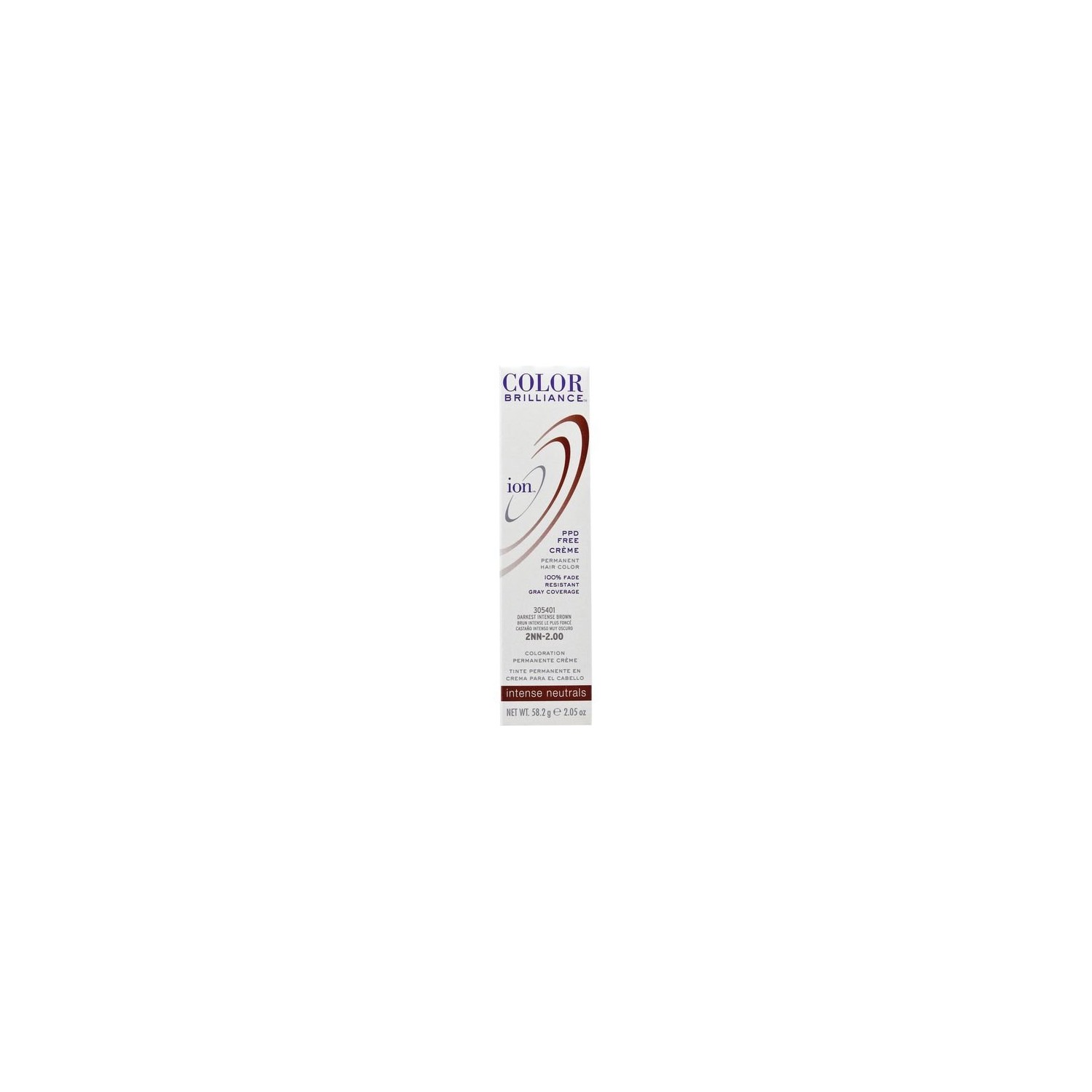 Ion 2NN Darkest Intense Brown Permanent Creme Hair Color 2NN Darkest Intense Brown - ibspot.com