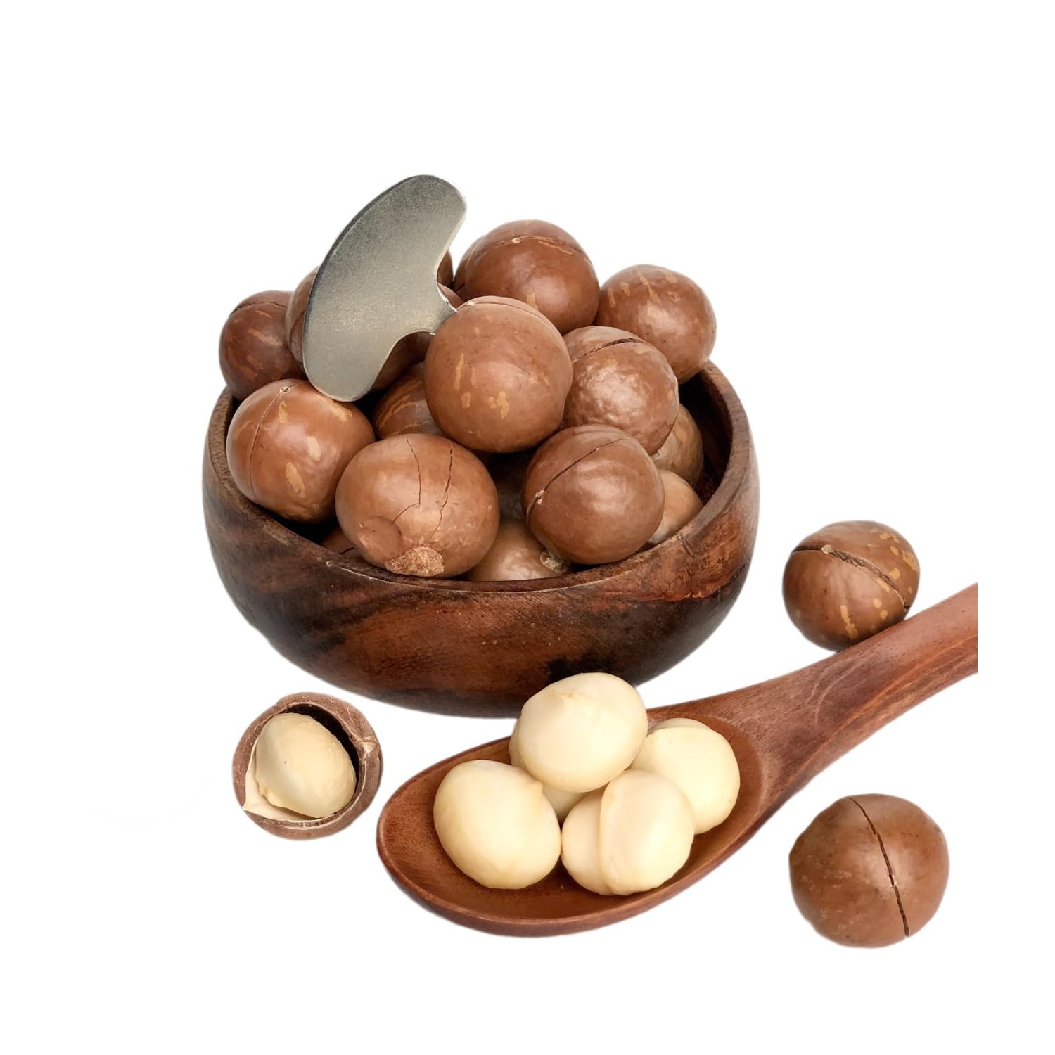 Macadamia NUTS with Dedicated Pin for Easy Shelling, Roasted Macadamia ...