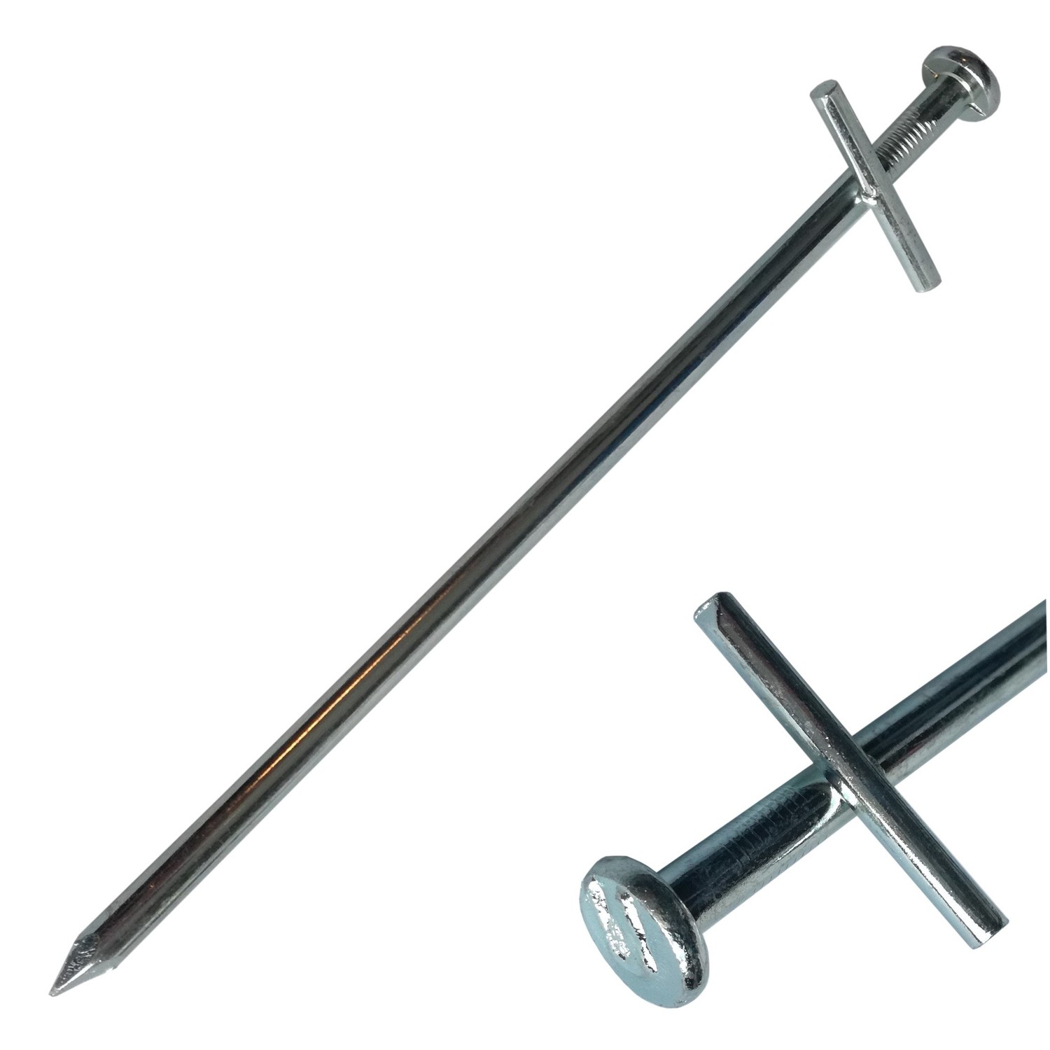 DCP Quality Tarzan 1-100 Rock Ground Pegs, 17 cm, Steel for Hard Floors ...