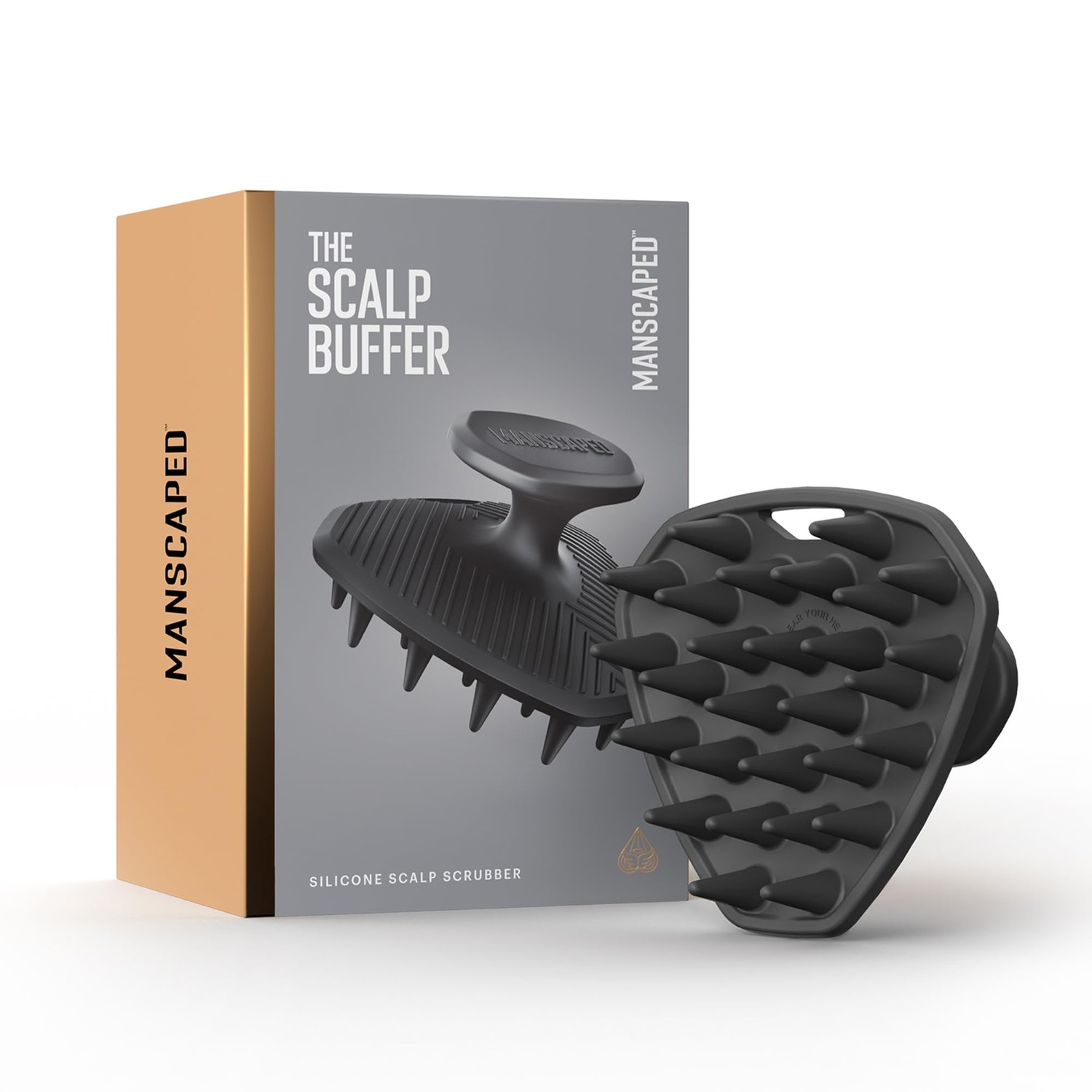 MANSCAPED® The Scalp Buffer Men’s Silicone Head Scrubber – Premium ...