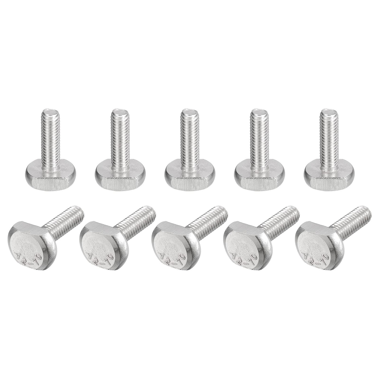 sourcing map T-Slot Bolts, 20pcs M6x20mm T Slot Drop-in Stud Sliding ...