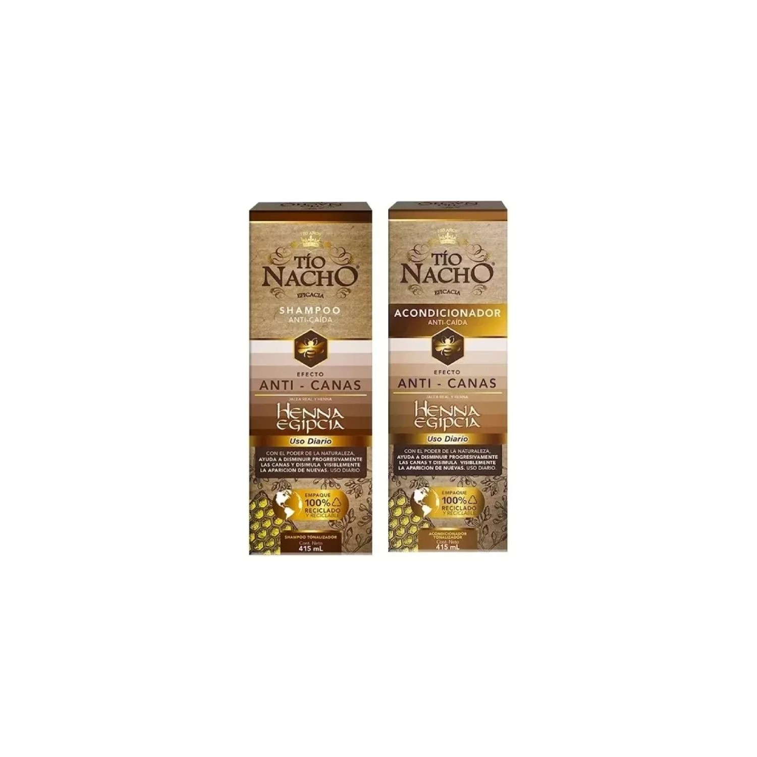 Tío Nacho Shampoo Y Acondicionador Tio Nacho Henna Egipcia Anti Canas ...