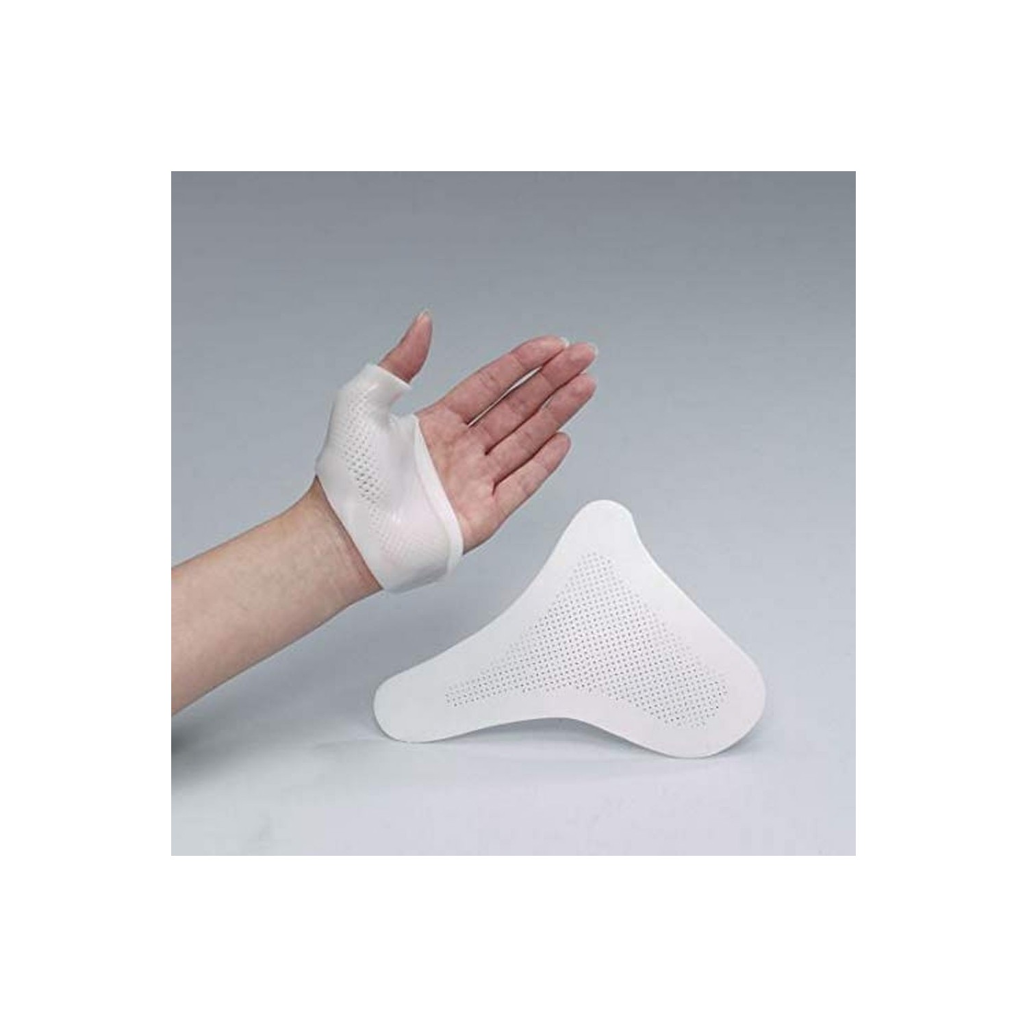 Rolyan Hand Based Thumb Spica Splint, Polyform - Solid 1/8", Large, Pre ...
