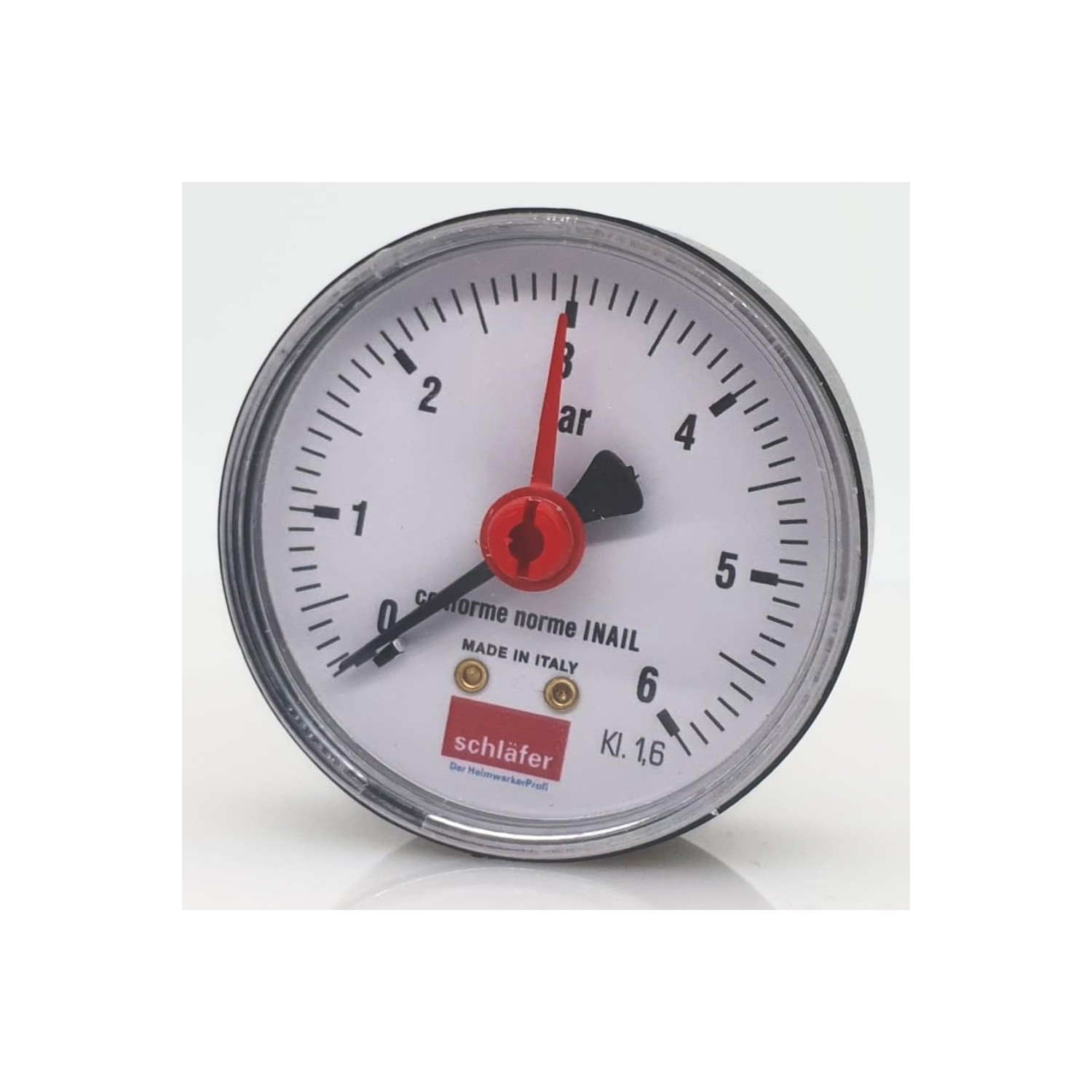 Schläfer 0930165 Hydraulic Pressure Gauge Rear Axial Connection 1/4 ...