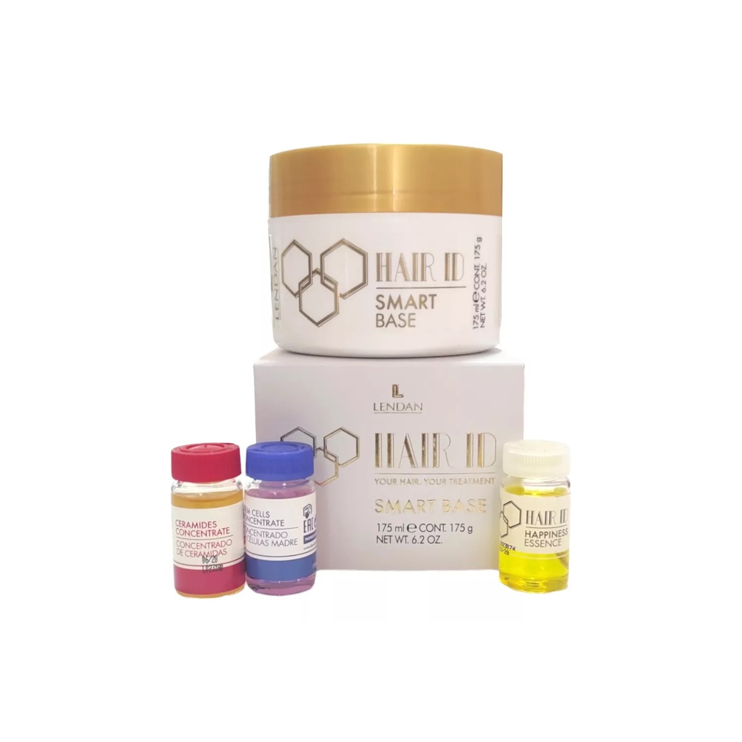Lendan Hair Id Mascarilla Smart Base + 2 Activos + 1 Esencia Lendan ...