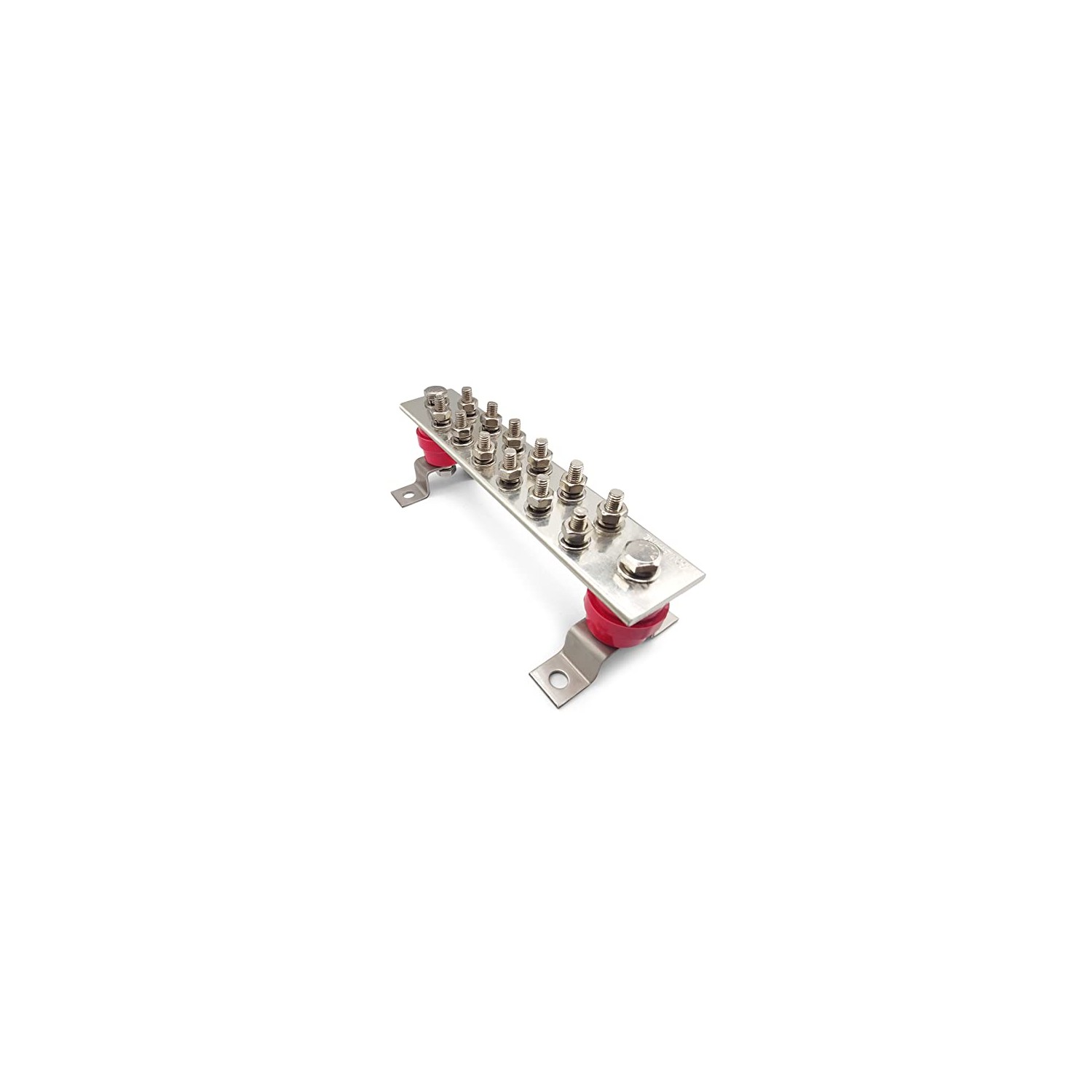 Copper Ground Bar Kit - .25" x 2" x 10" Tinned Copper Bus Bar for Wall ...