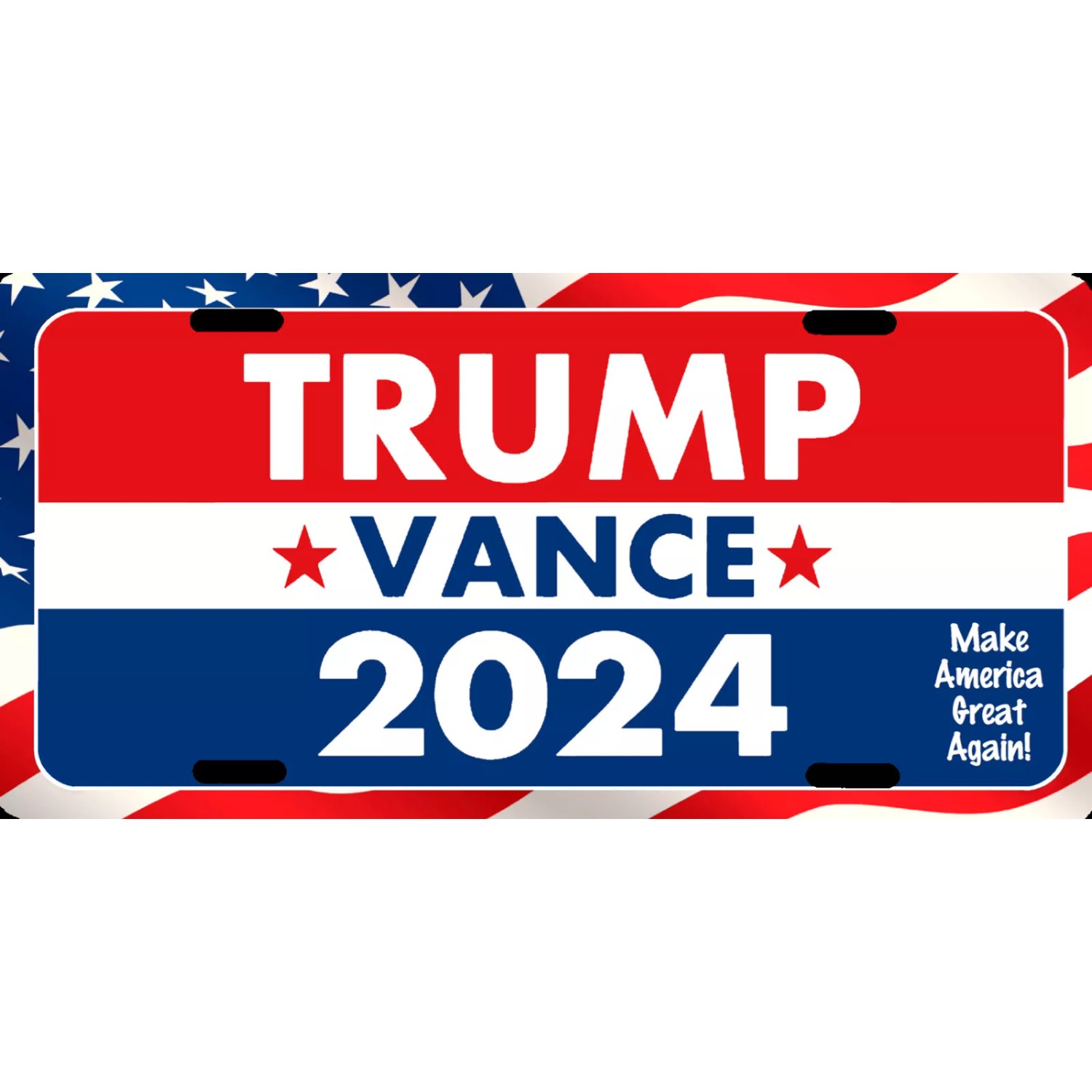 Donald Trump JD Vance 2024 Make America Great Again Vanity License ...