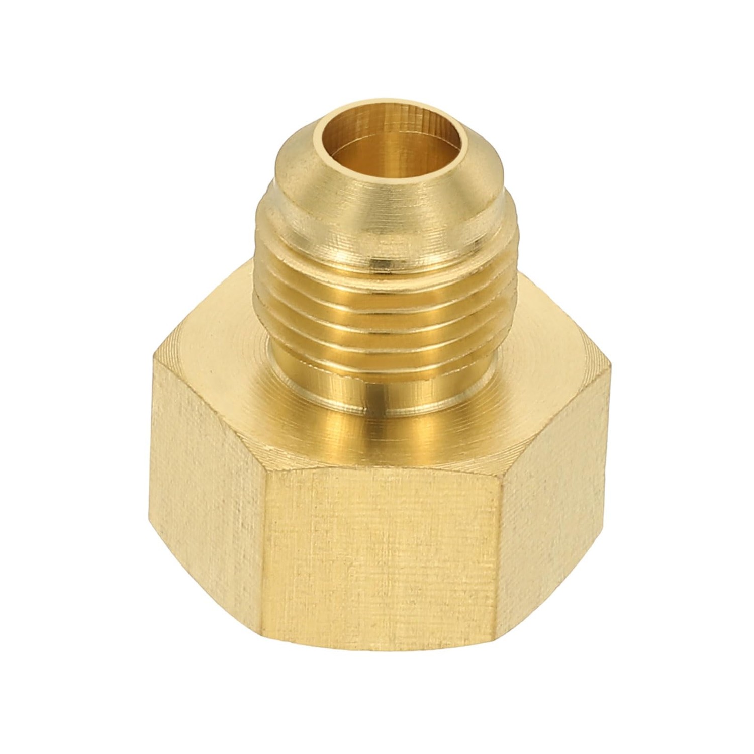 PATIKIL Brass Flare Tube Fitting Coupling, 3/8" Male Flare x 1/2 ...