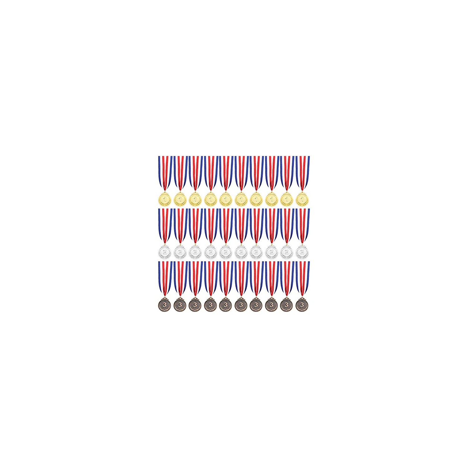 Gold Silver Bronze Award Medals Olympic Style Winner Award Medals Metal ...