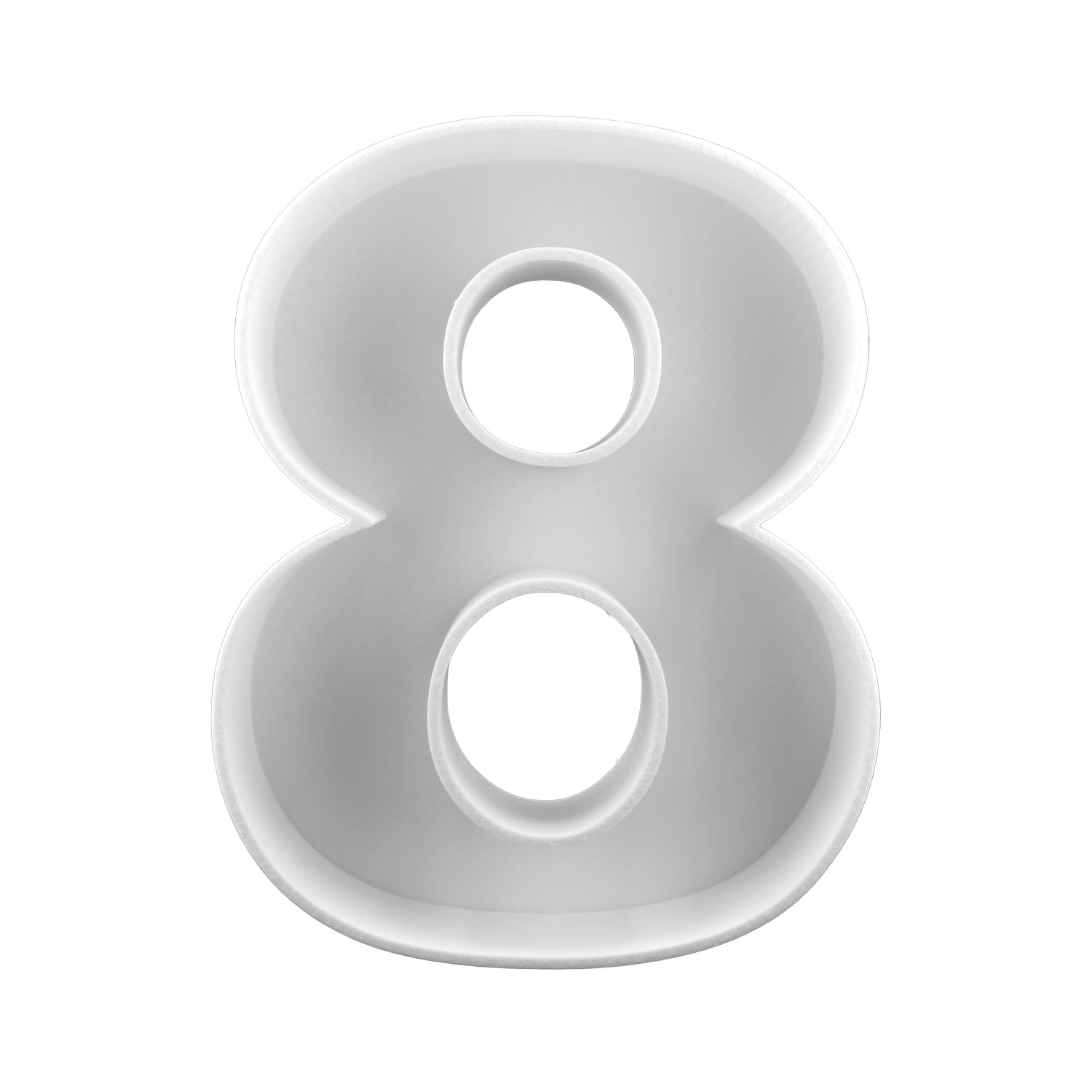 Number 8 Reusable Plastic Letter Charcuterie Board Box, Letter Food ...