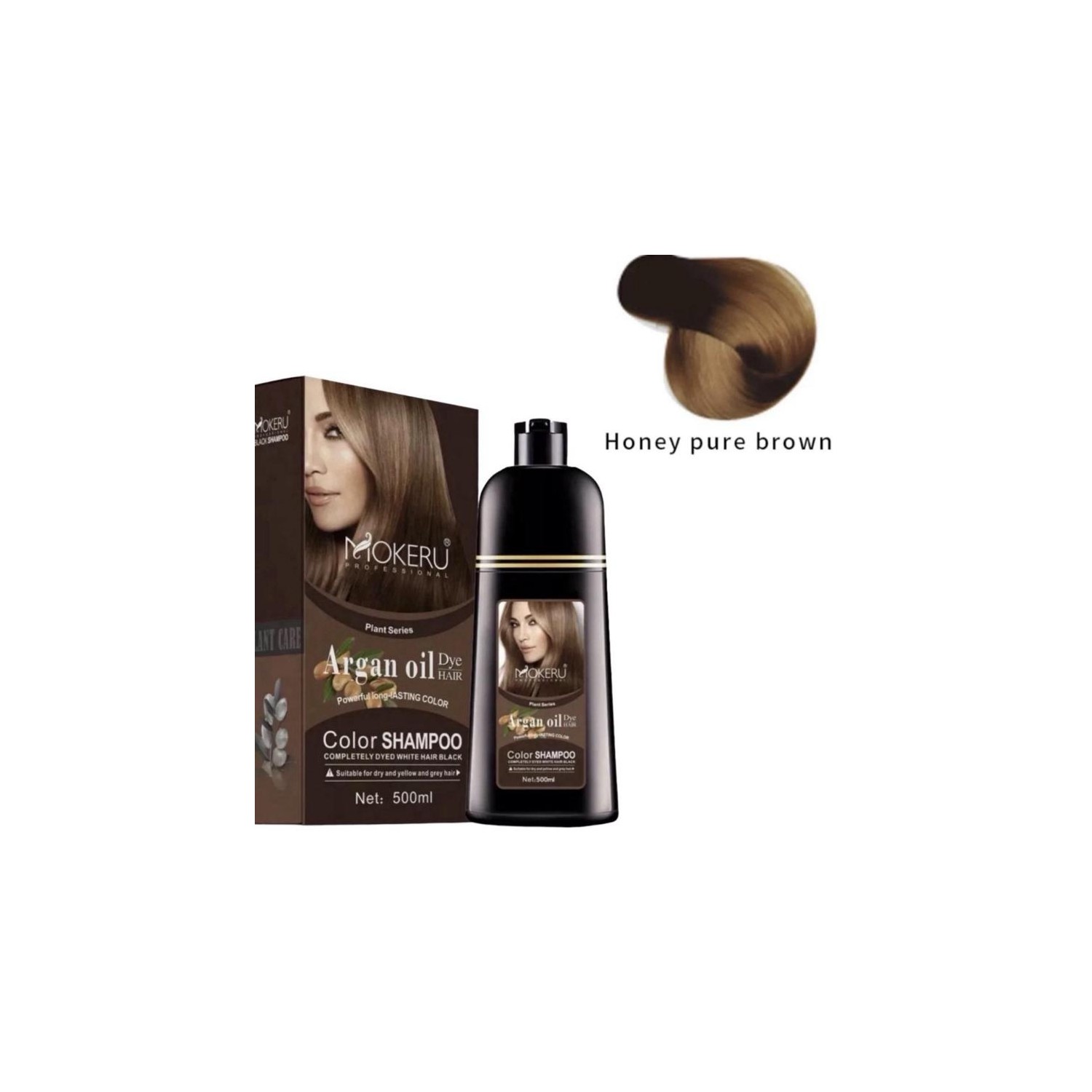 MOKERU DYE HAIR Shampoo PROFESSIONAL-ARGAN OIL/PLANT BASED Complete ...