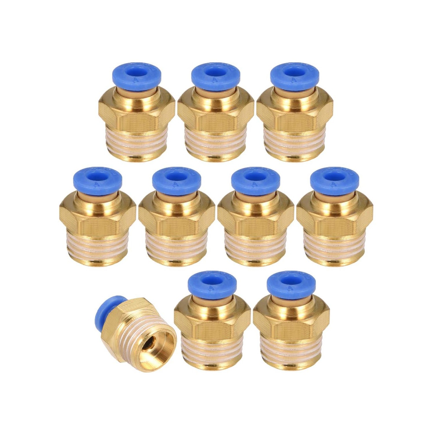 TA-VIGOR 4mm Pneumatic Push to Connect Fittings, G1/4 Male Thread Quick ...