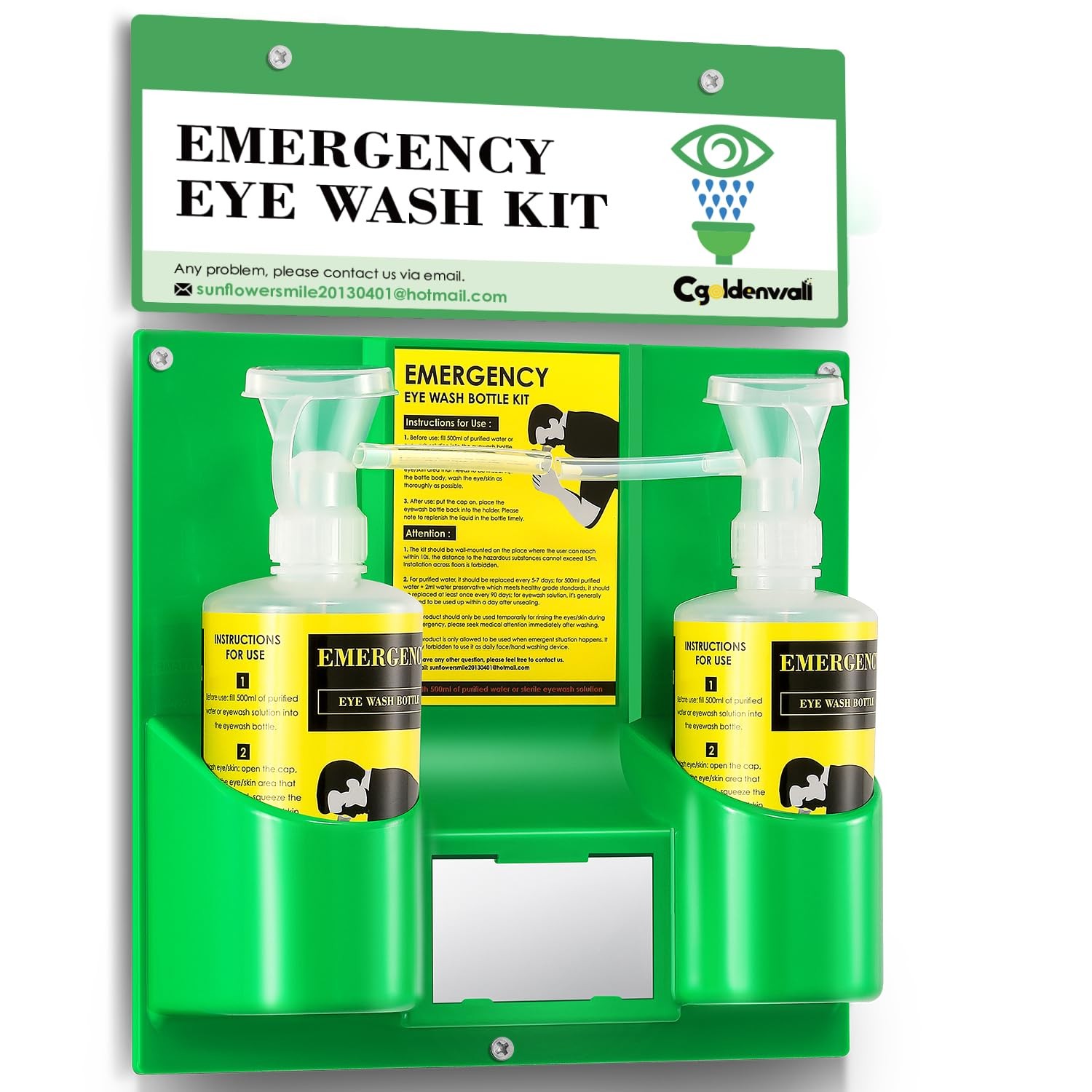 CGOLDENWALL Eye Wash Station Eyewash Stations OSHA Approved, Emergency ...