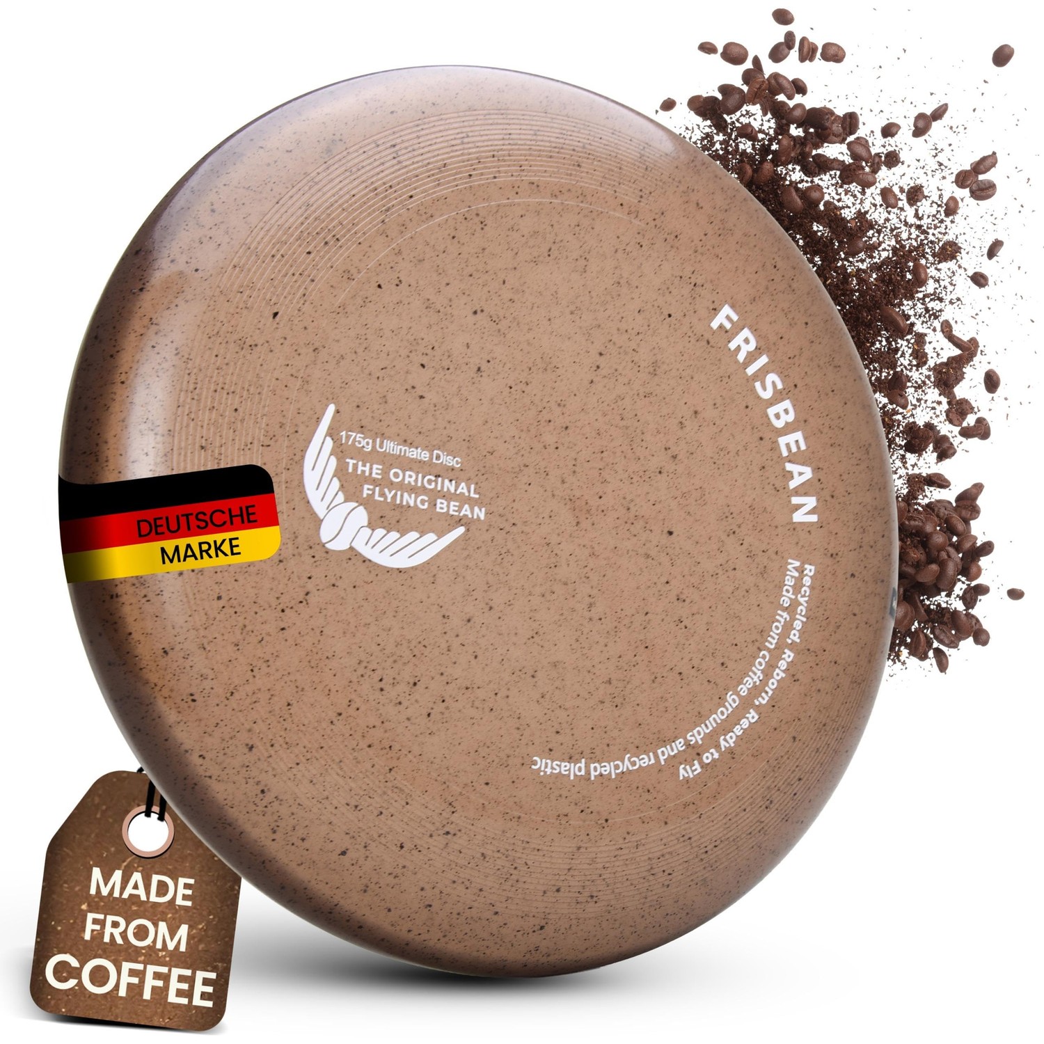Kindskopf Frisbean - 100% Sustainable Frisbee Disc Made of Coffee ...