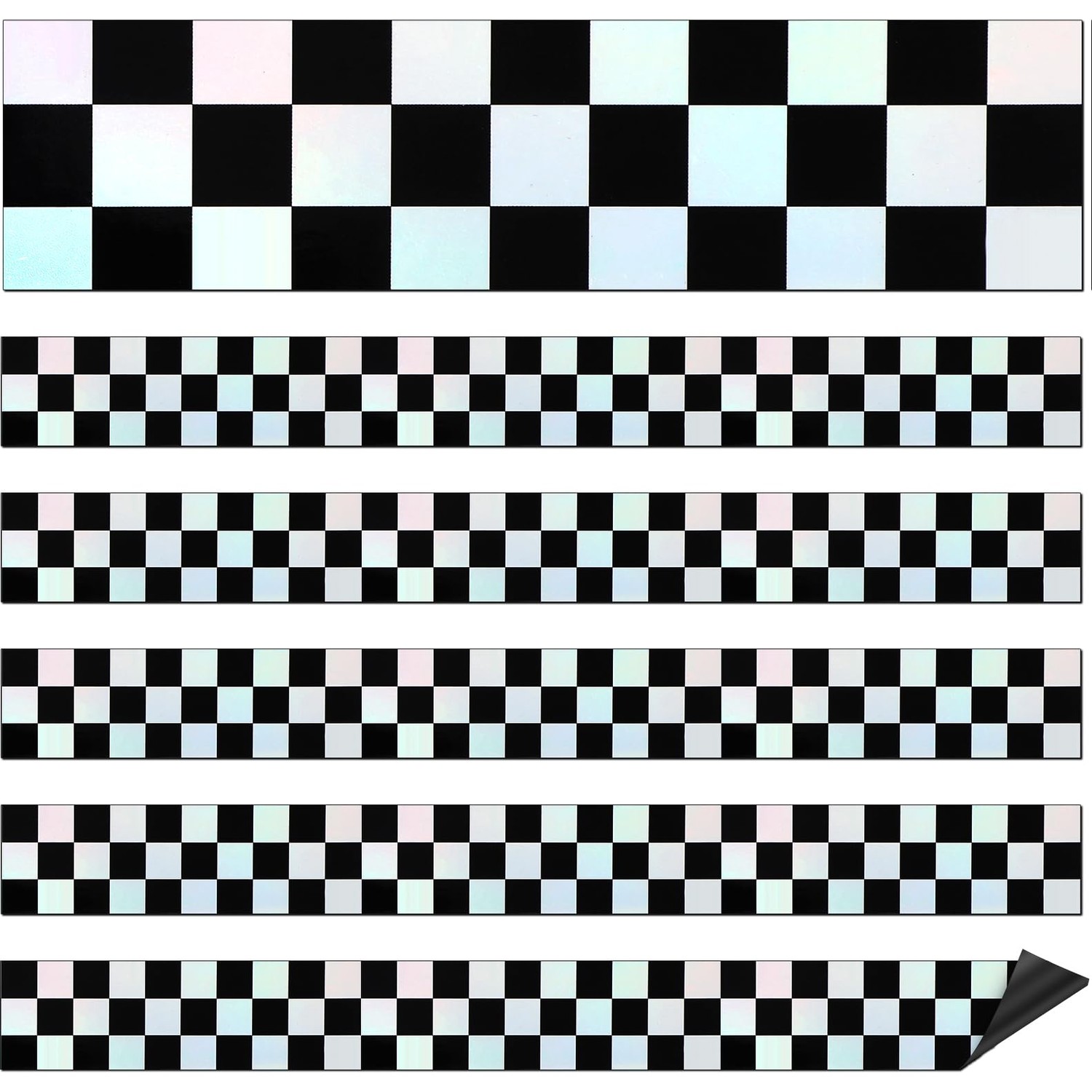 Qeeenar 24 Pcs Magnetic Borders for Classroom Whiteboard Magnetic ...