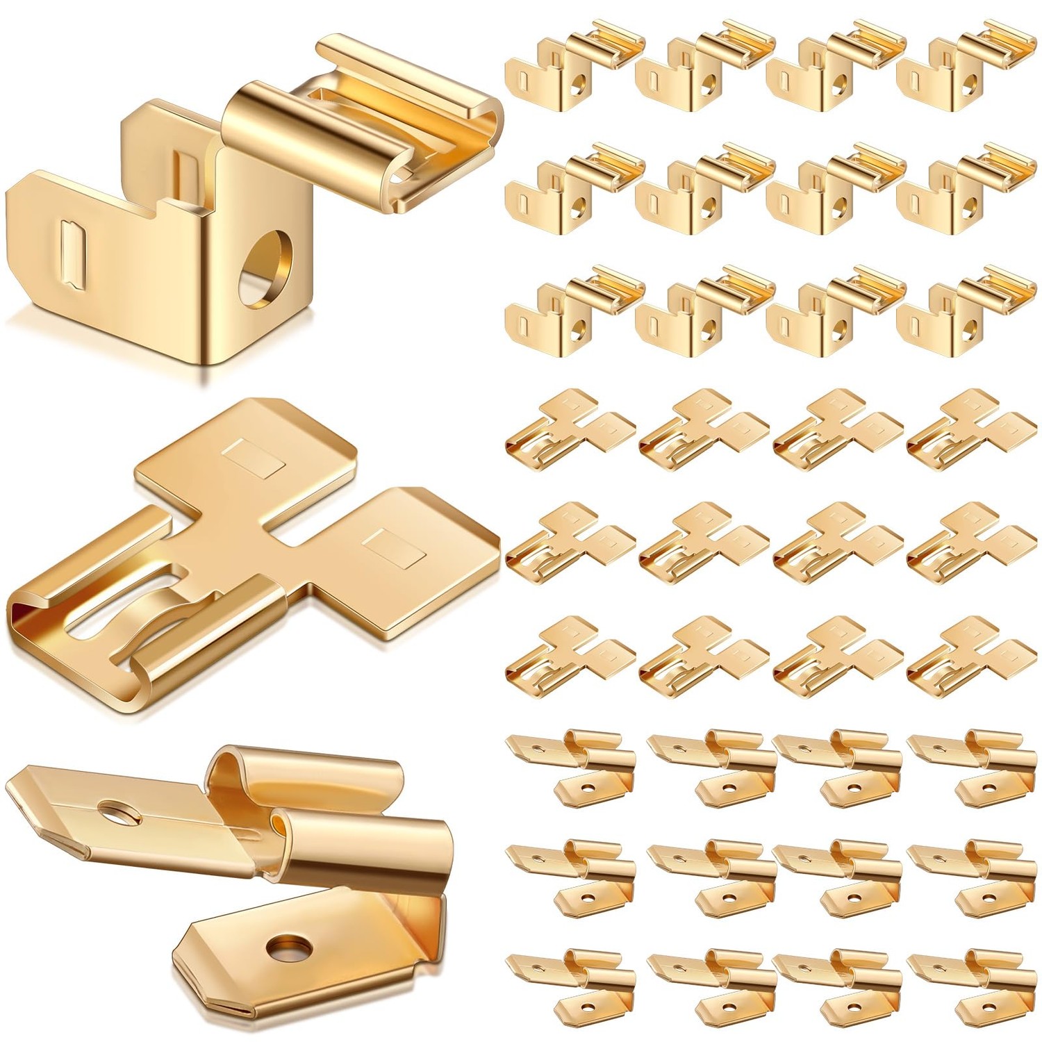 MorningRo 36 Pieces of Electrical Spade Connectors Including 12 Pcs ...