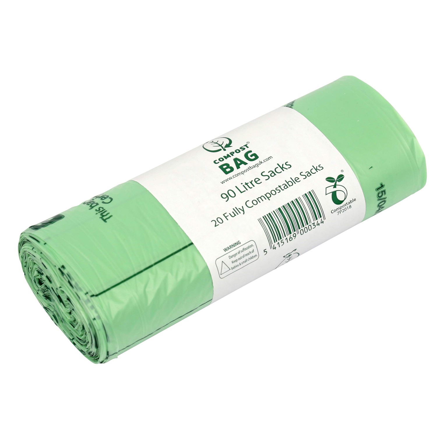 90L x 20 Compostable Compost Bag Food Waste Sacks - Commercial Size ...