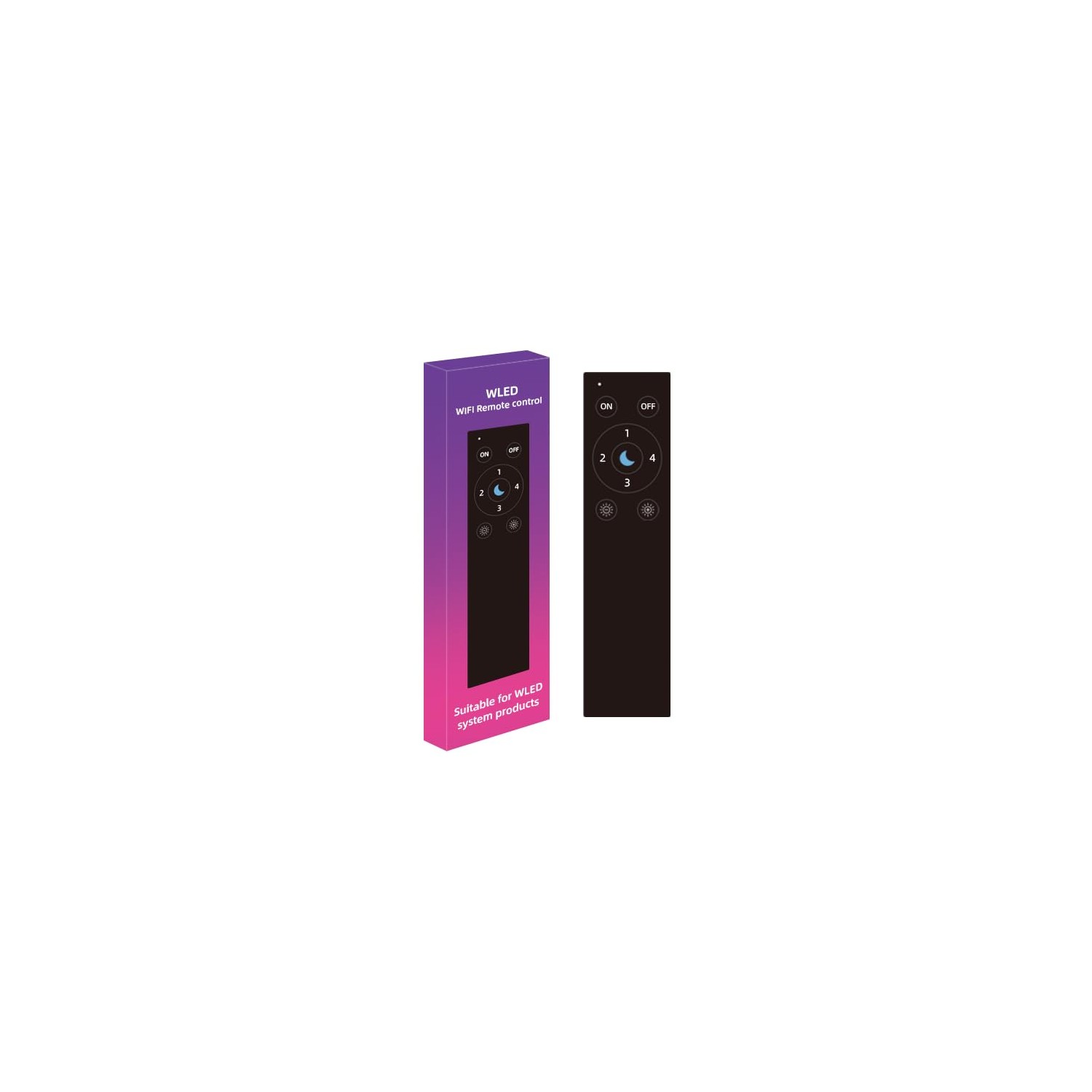 WeiguoIOT WLED Remote Control RGB LED APP WiFi Control Brightness ...