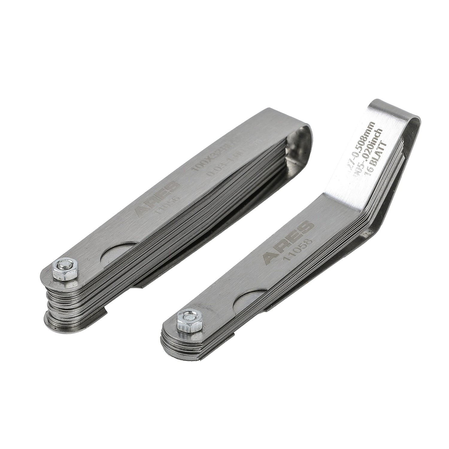 ARES 11042-2-Piece Tapered Feeler Gauge and Offset Feeler Gauge Set has ...