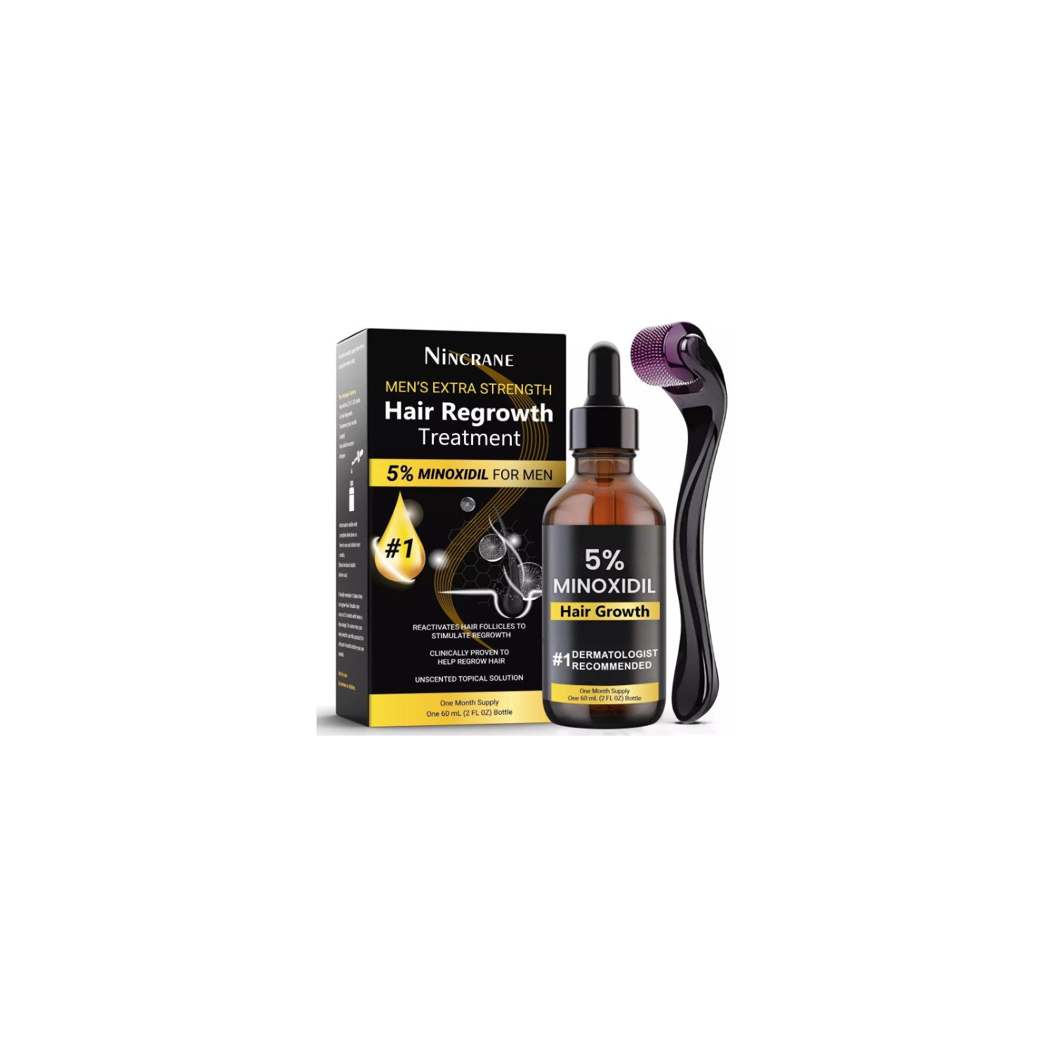 5% Minoxidil for Men Hair Regrowth Extra Strength SEE RESULTS!! (1 ...