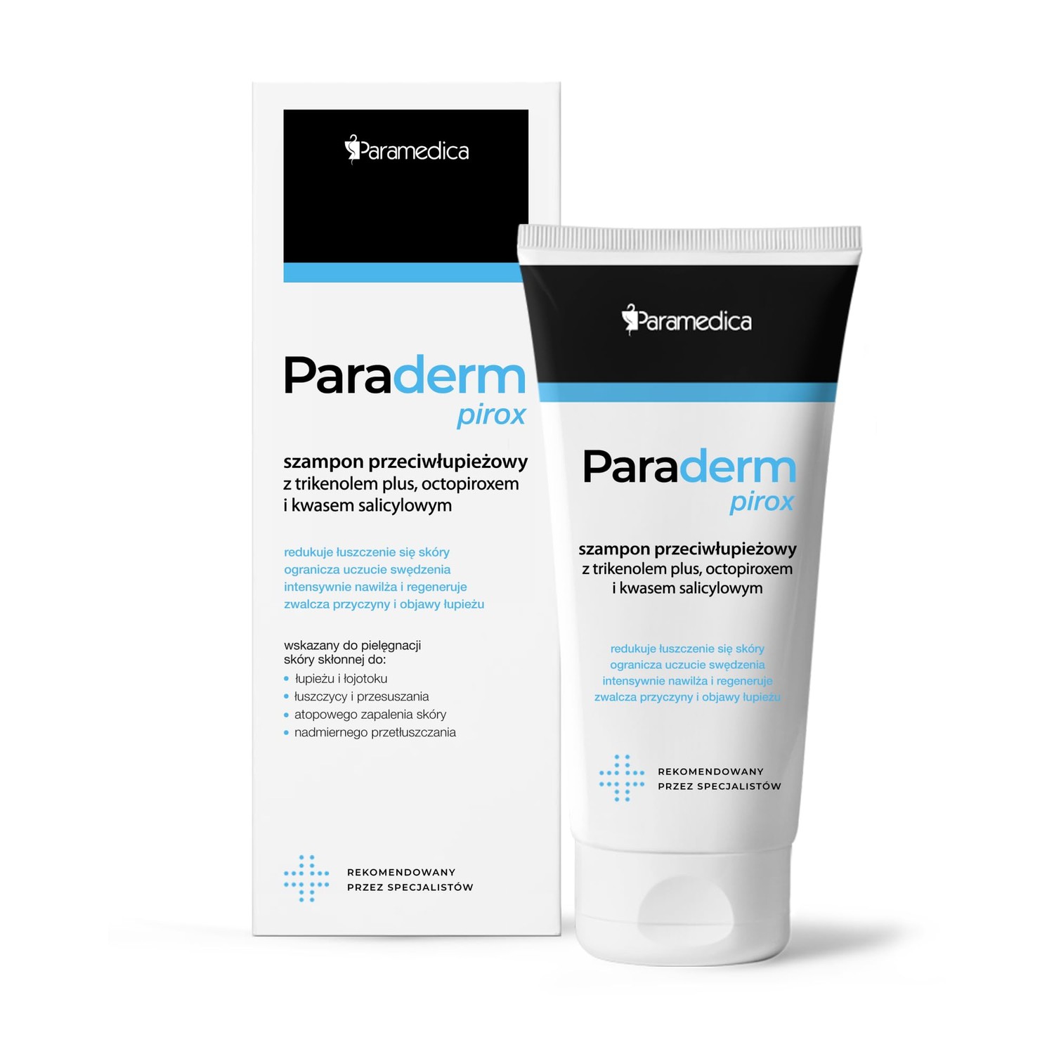Paraderm Pirox - Anti-Dandruff Shampoo with Trikenol Plus, Octopirox ...