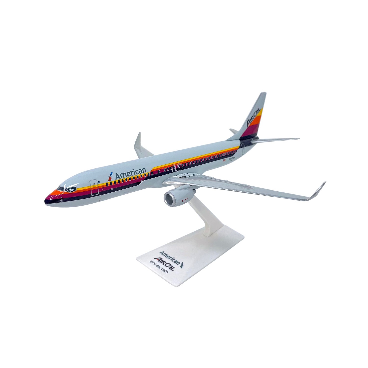 Flight Miniatures American/Air Cal 737-800 1:200 Scale - Plastic Snap ...
