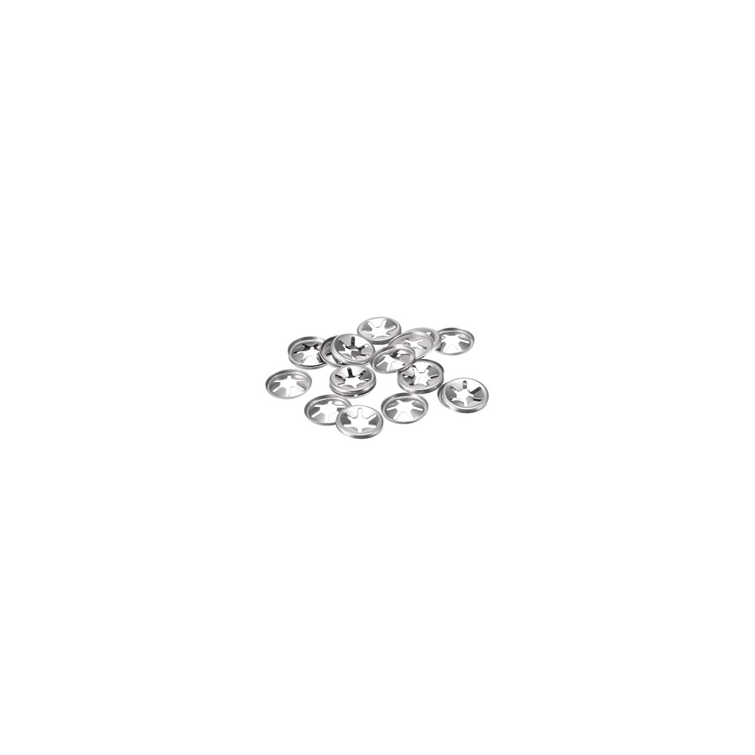 sourcing map Pack of 20 M6 Star Lock Washers 5.1 mm Inner Diameter 15 ...