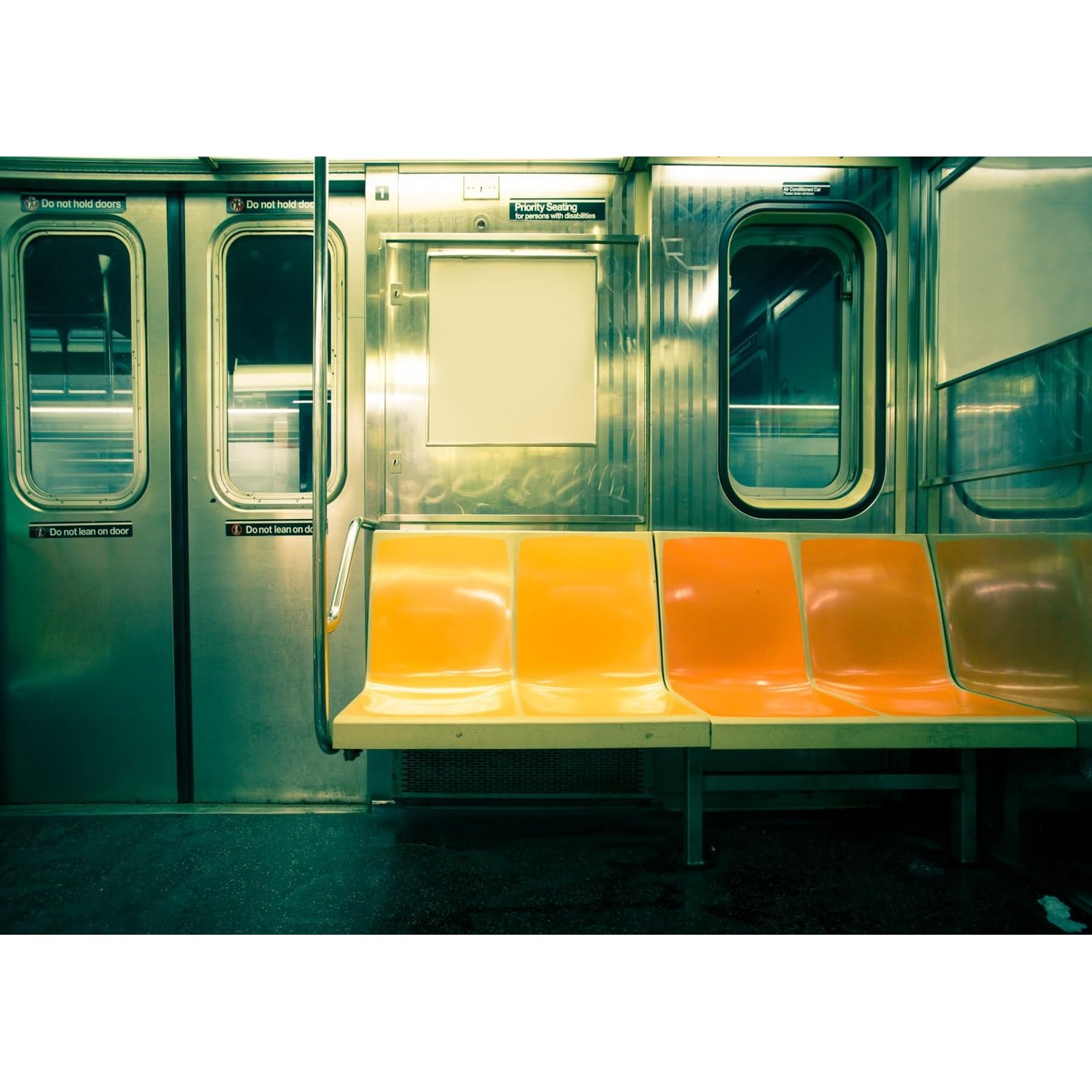 CORFOTO 7x5ft Fabric City Subway Interior Backdrop for Photography ...