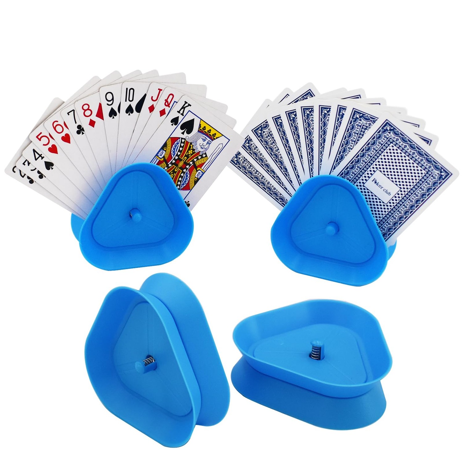 Yuanhe Playing Card Hand Holders - Triangle Shaped Hands-Free Poker ...
