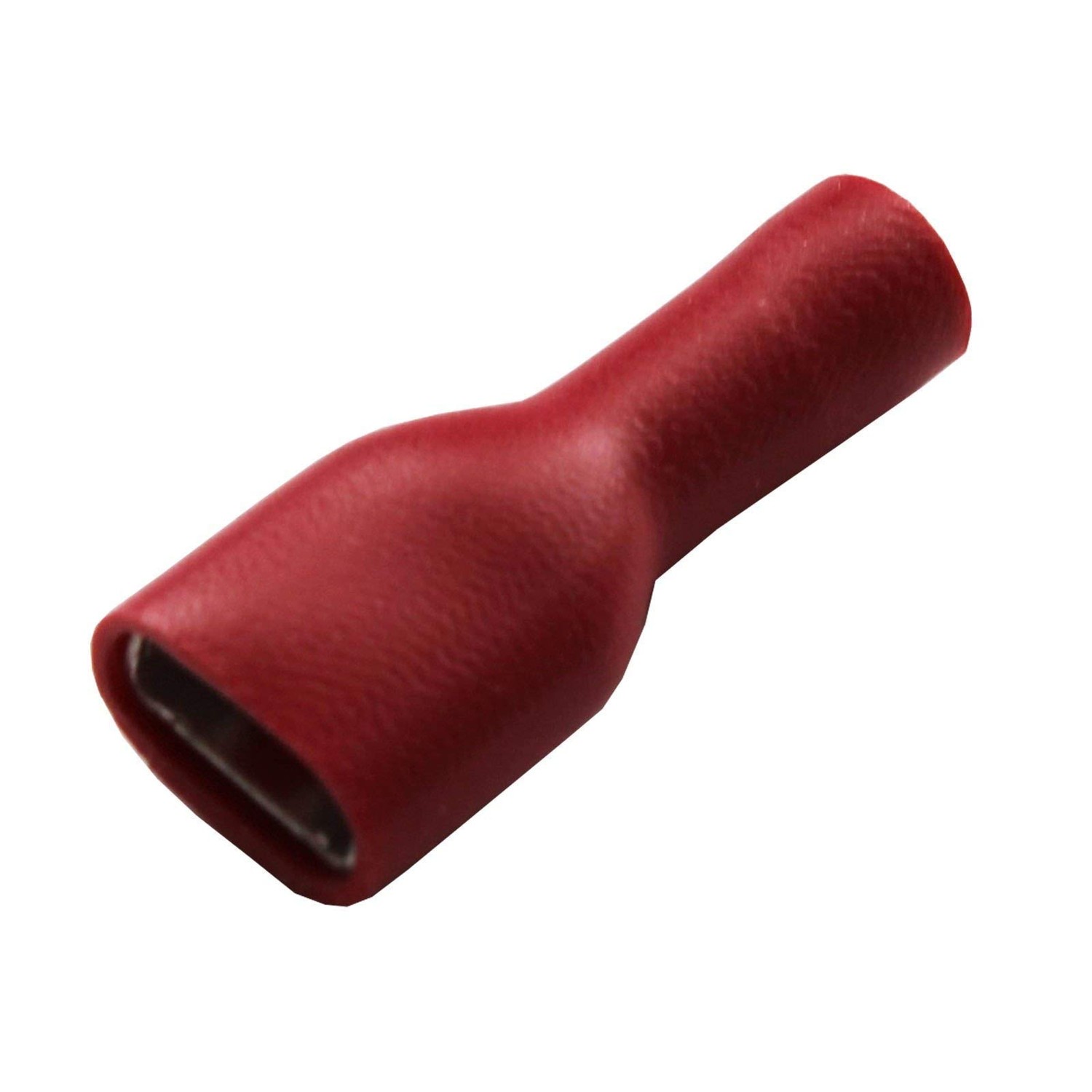 All Trade Direct 100 x Red 6.3mm Female Fully Insulated Spade Connector ...