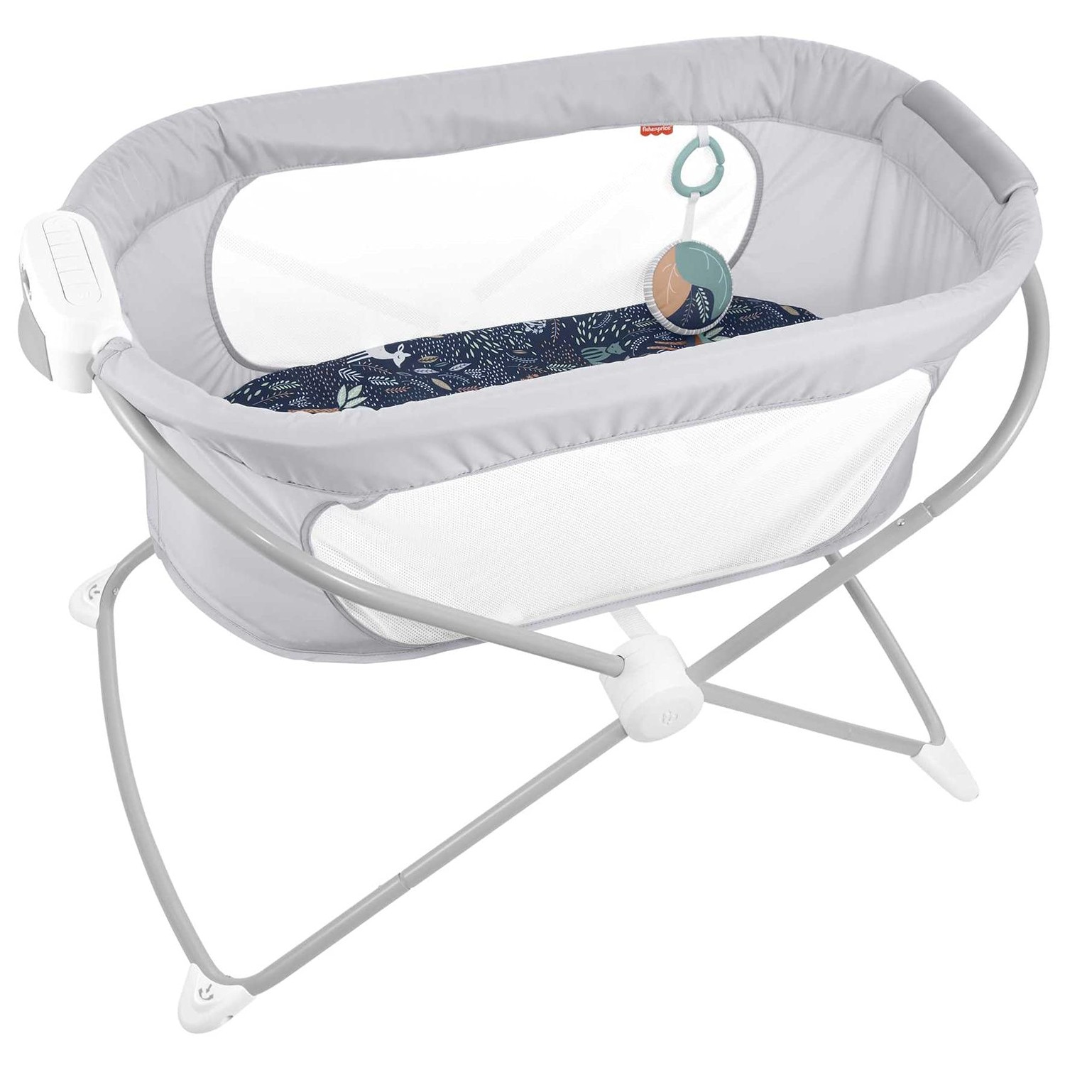Fisher-Price Portable Baby Crib Soothing View Vibe Bassinet with Music ...